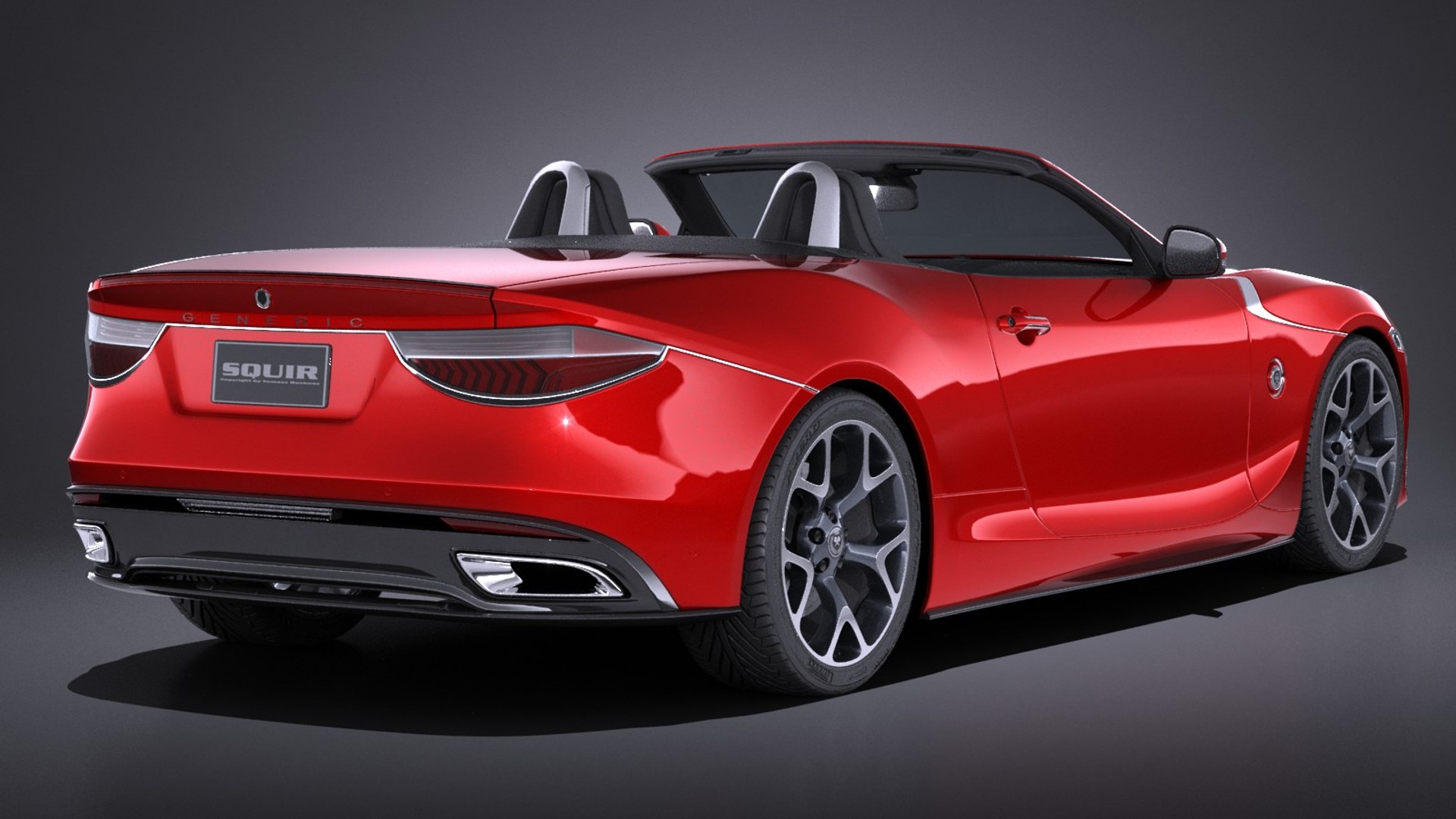 3d Model Generic Sport Convertible