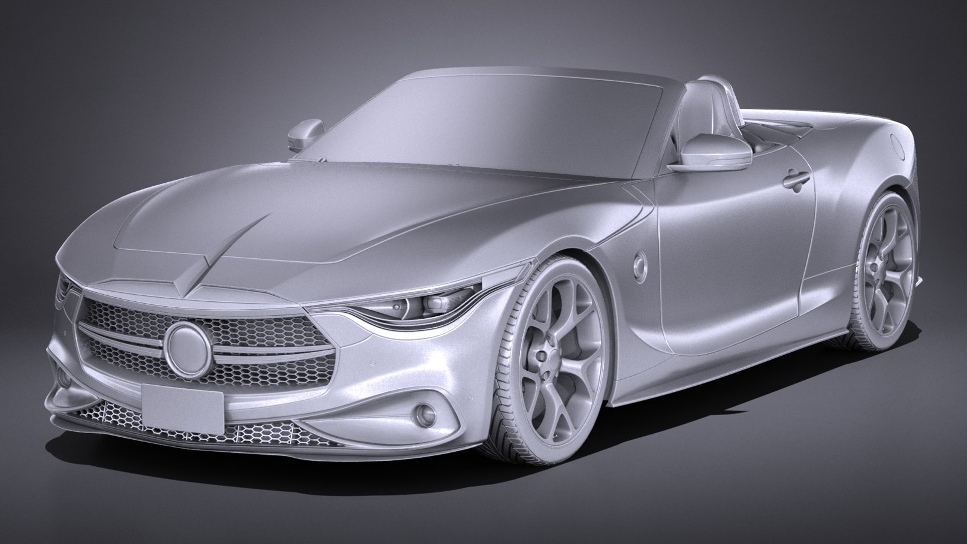 3d Model Generic Sport Convertible