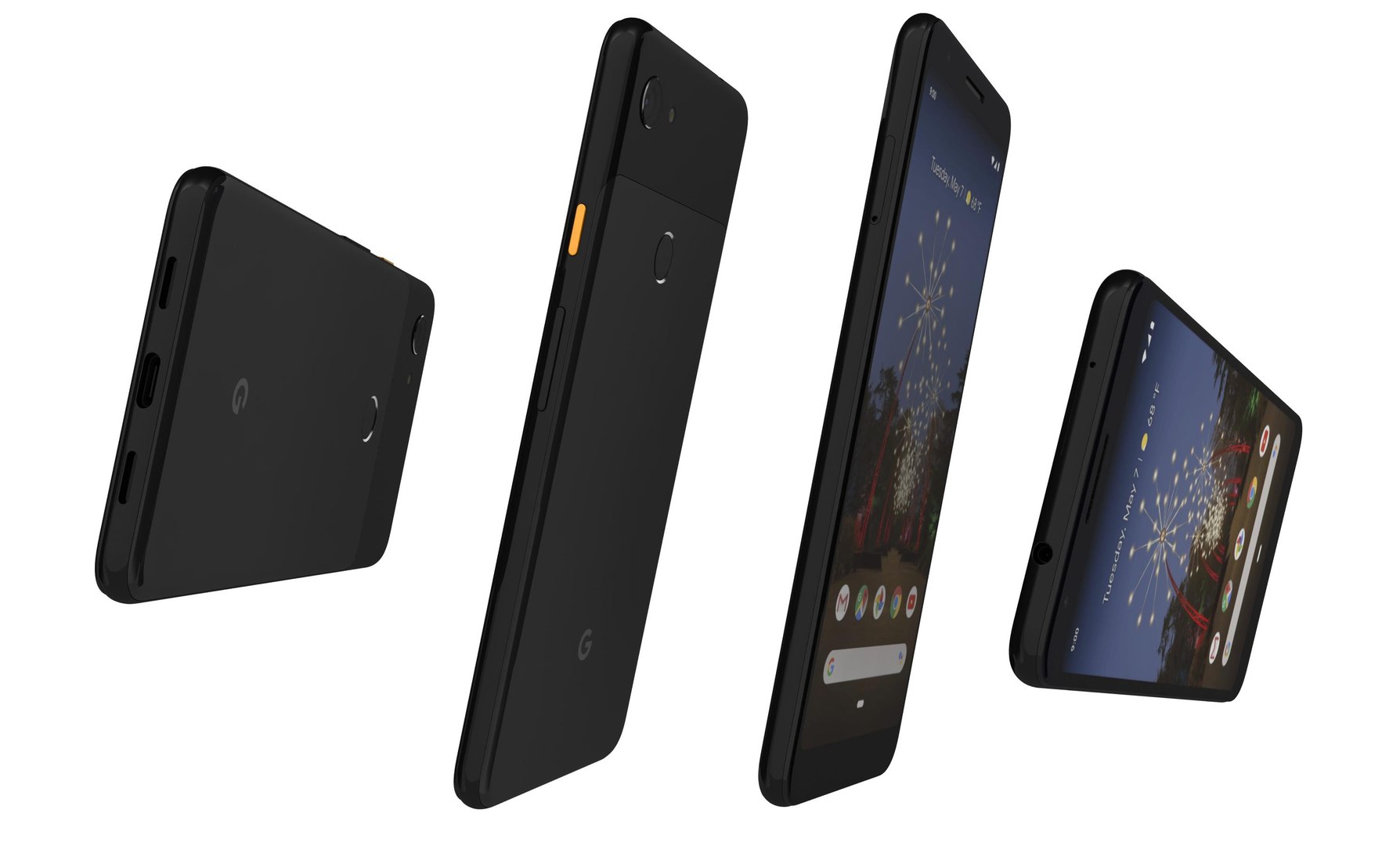 Google pixel 3a black 3D model - TurboSquid 1407760