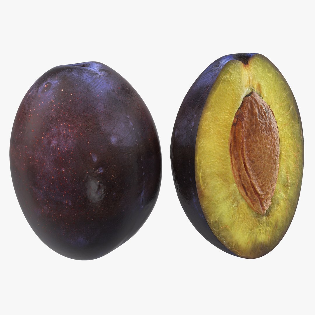 Blue plum model - TurboSquid 1213426