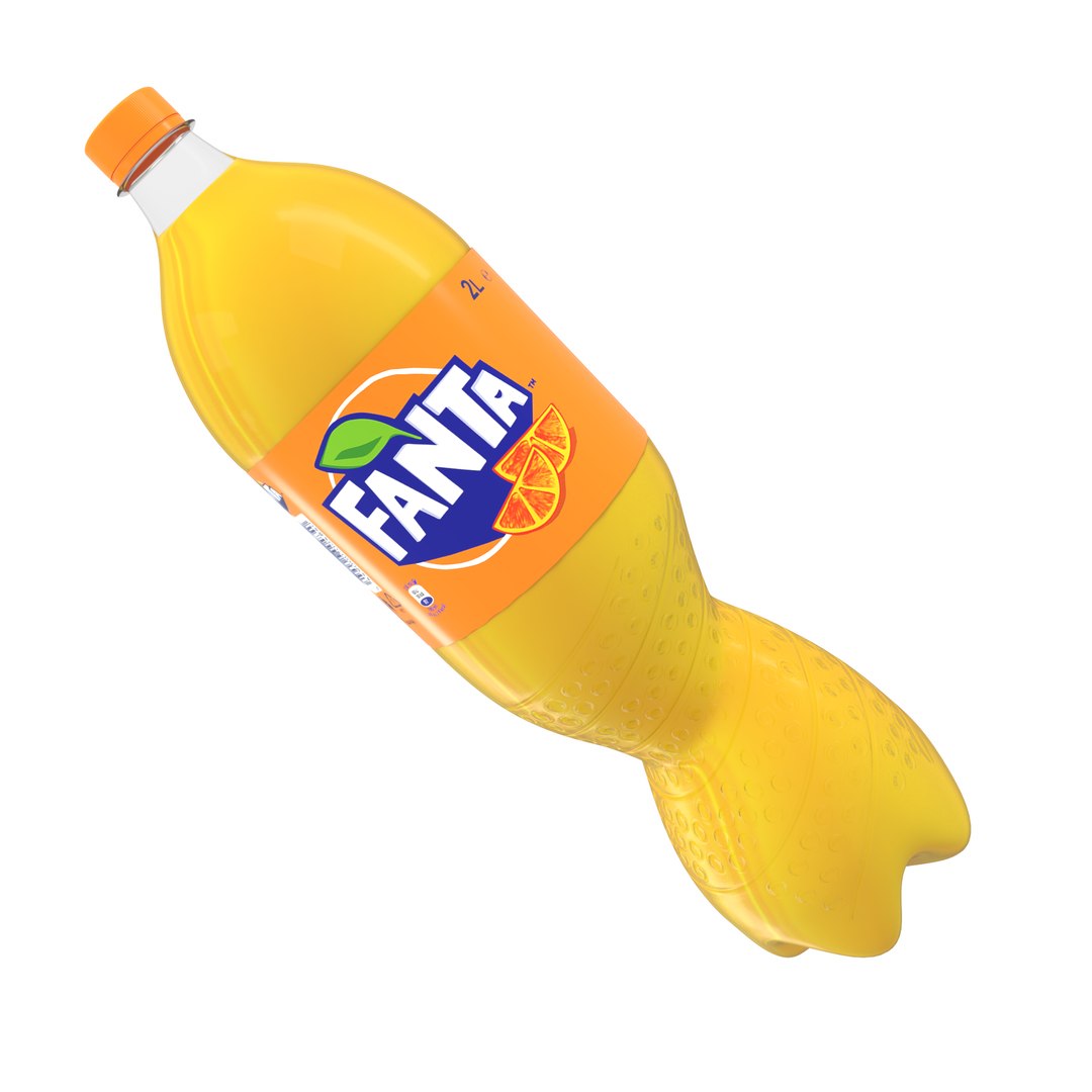 3D 2l fanta bottle - TurboSquid 1416512
