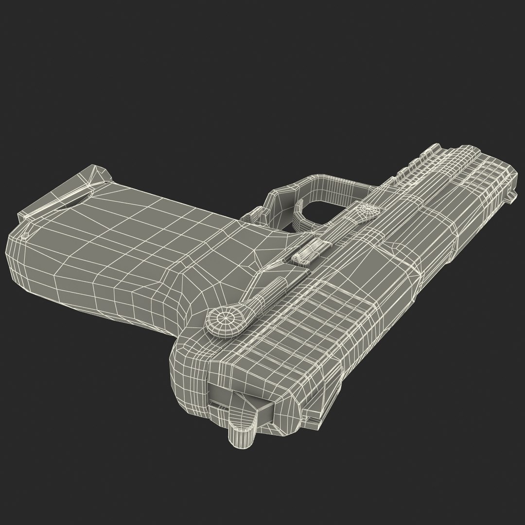 pistol heckler koch usp 3d model