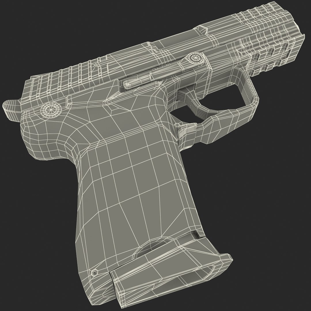 pistol heckler koch usp 3d model