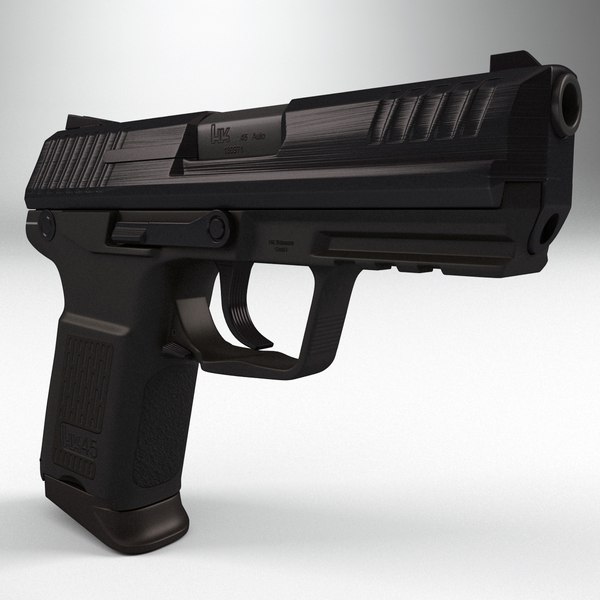 권총 Heckler Koch USP 45c 3D 모델 - TurboSquid 619355