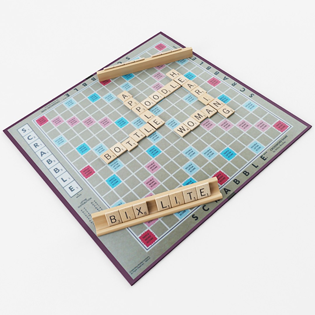 Scrabble Board 3D Model - TurboSquid 1298091