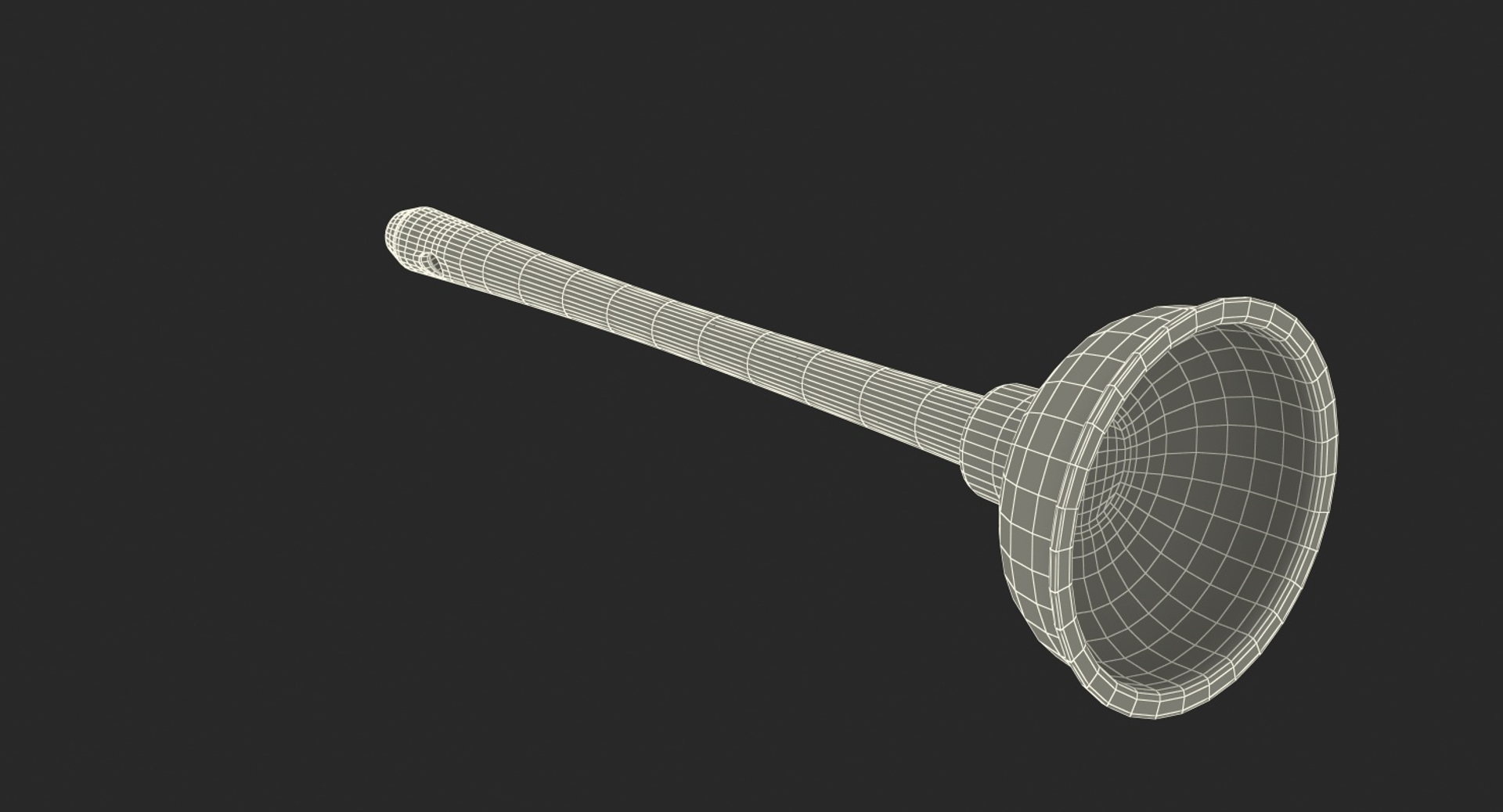 3D Household Plunger Wooden Stick - TurboSquid 1412702