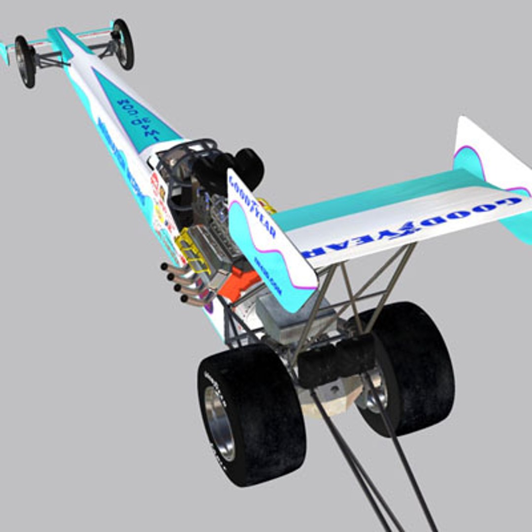 Fuel Dragster 3d Model