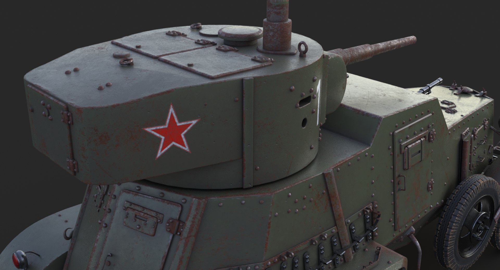 3D ba 6 armored car model - TurboSquid 1486350