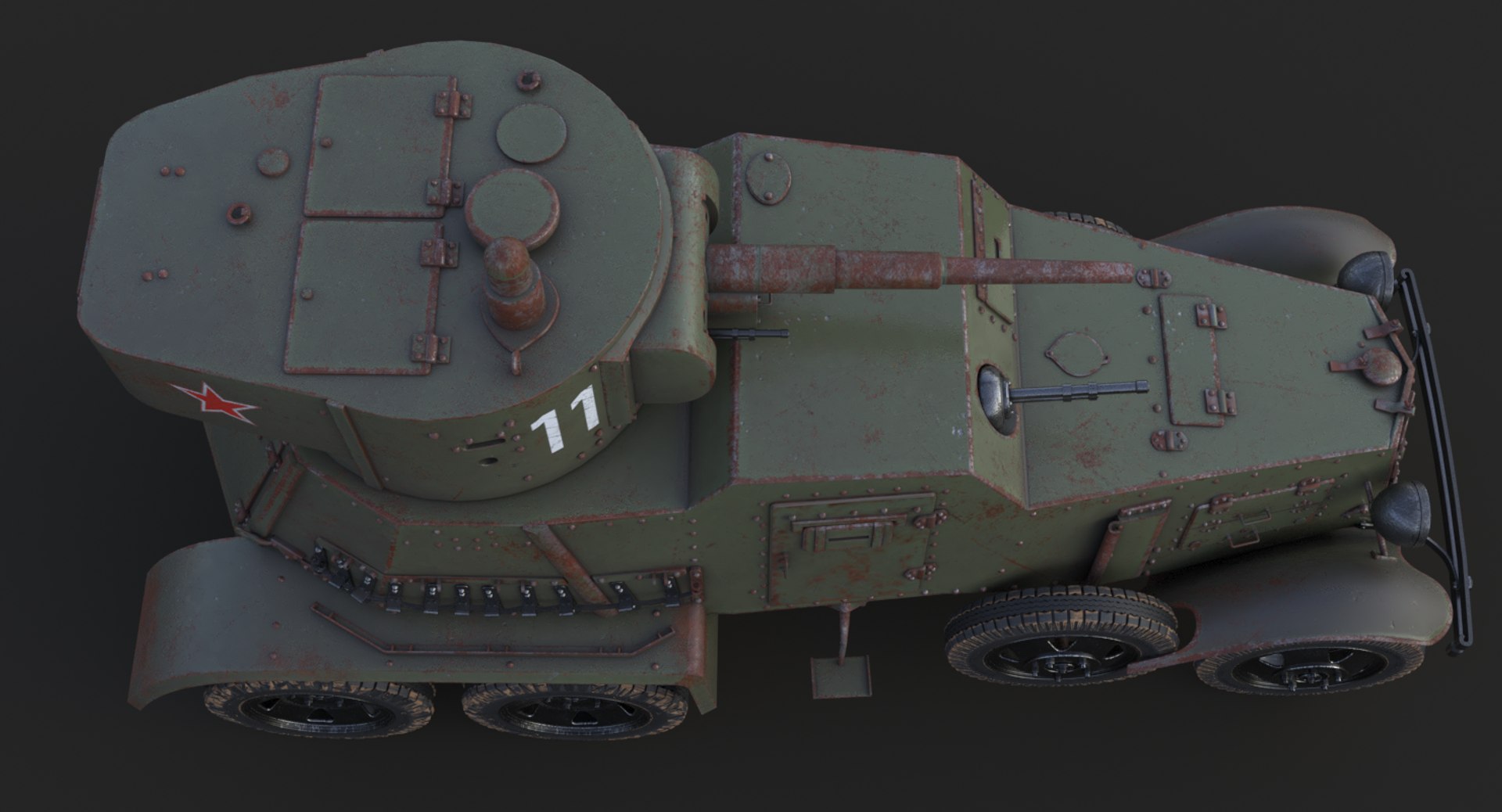 3D Ba 6 Armored Car Model - TurboSquid 1486350
