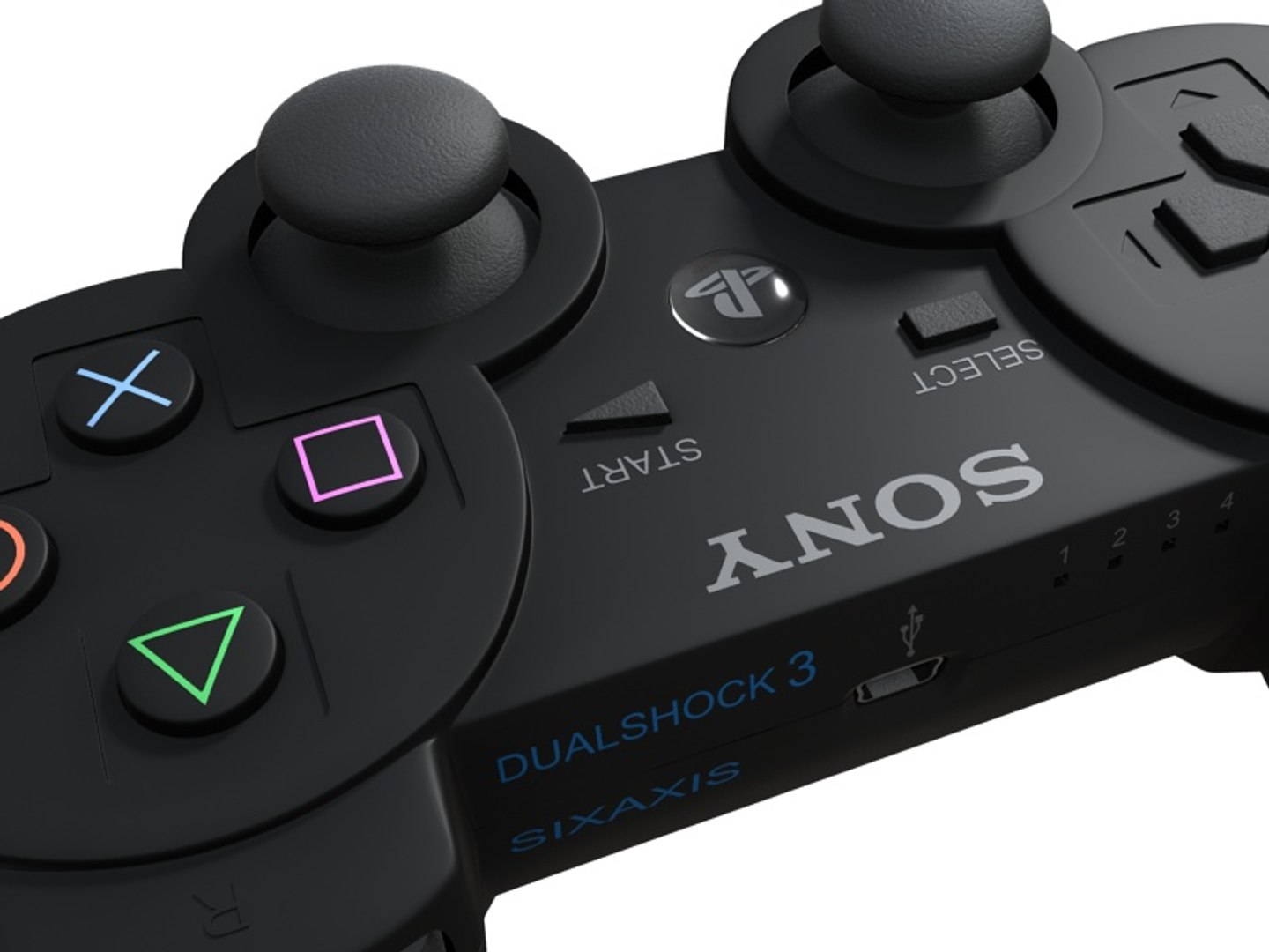 3d Model Ps3 Controllers
