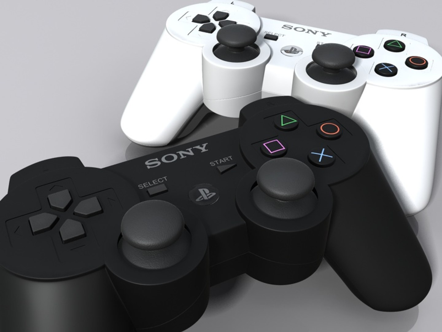 3d Model Ps3 Controllers