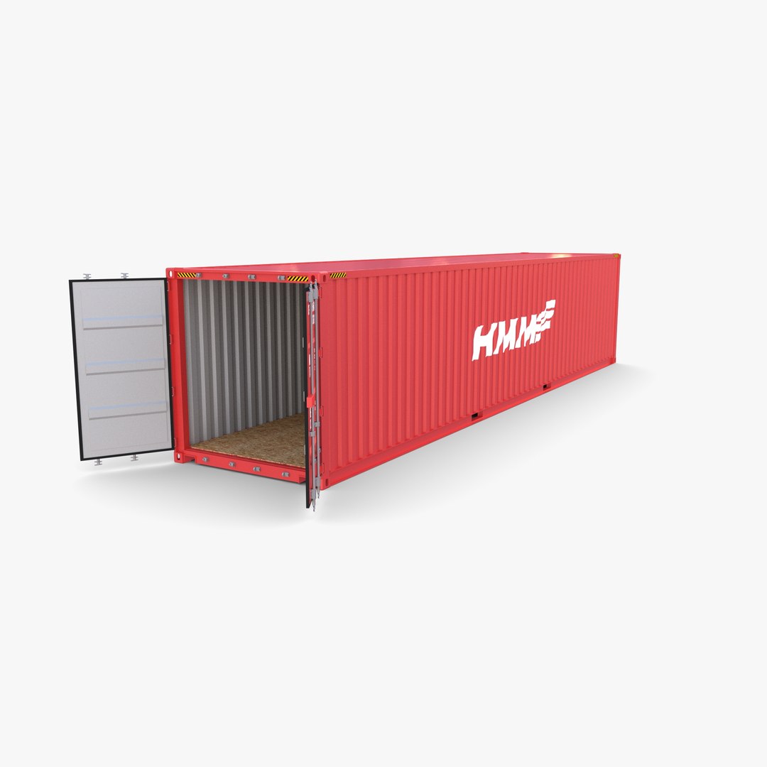 40ft Shipping Container HMM V4 Model - TurboSquid 1779337