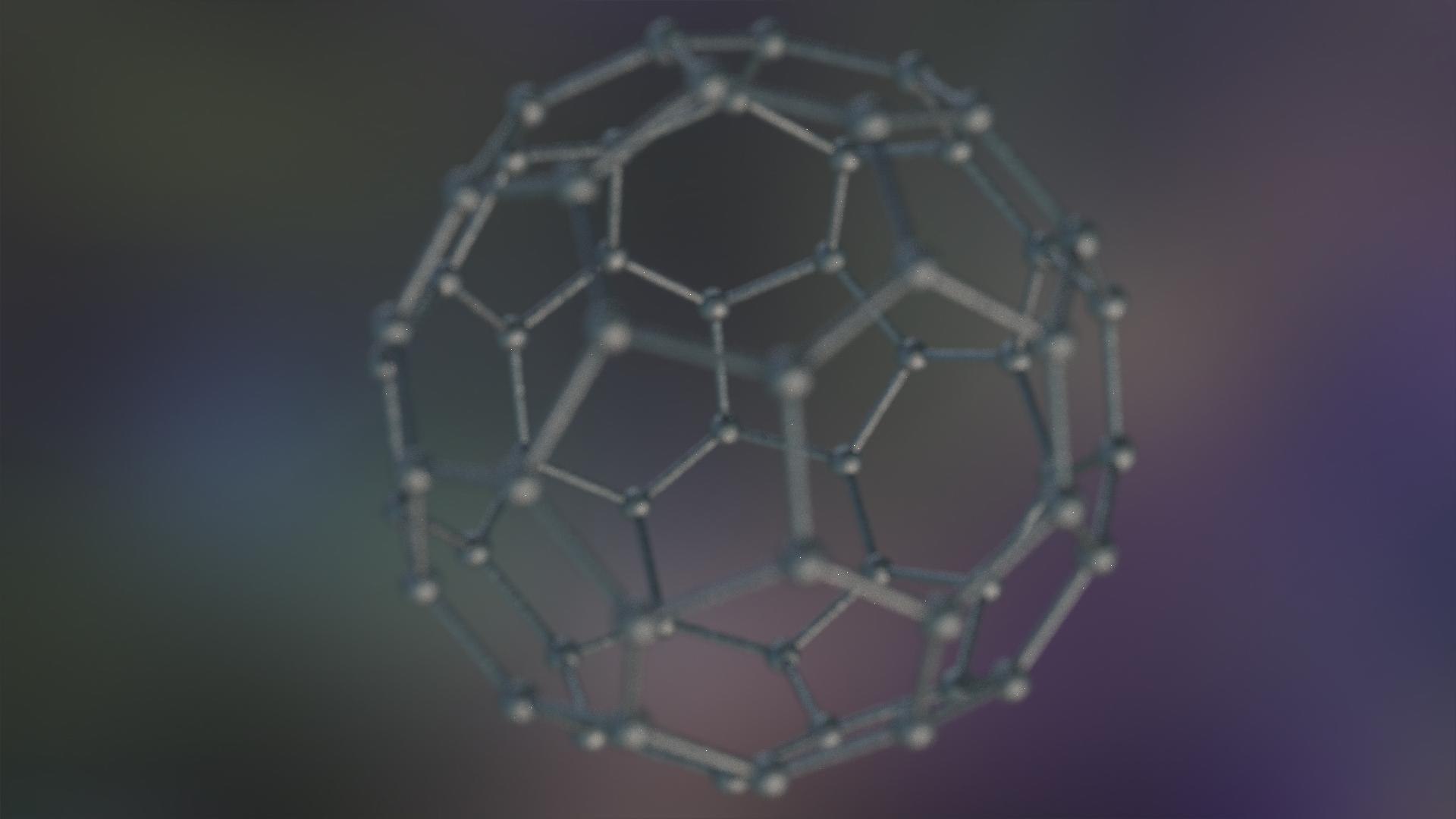 3d Graphene Structure Allotrope Carbon Model