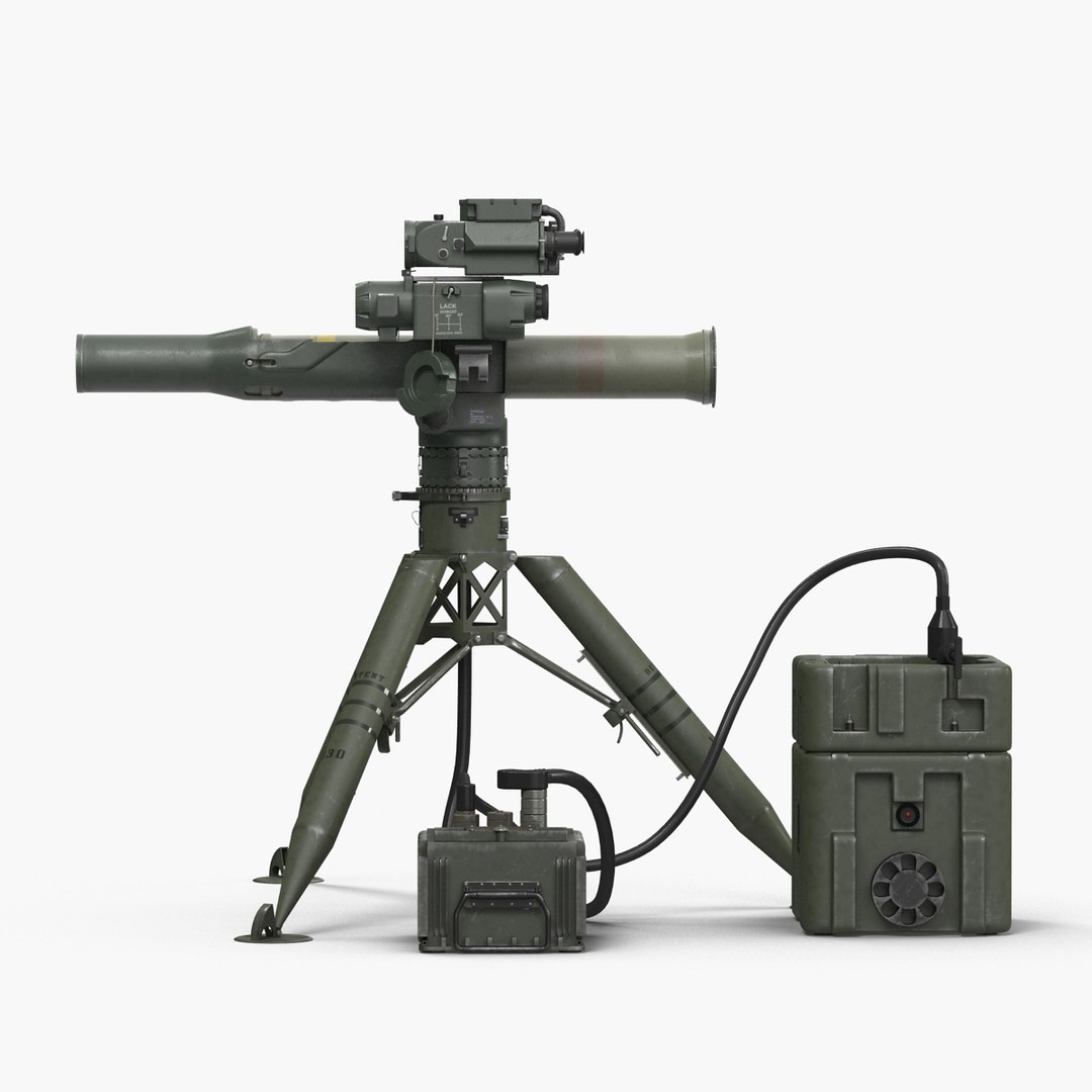 bgm-71 tow missile tripod 3d model