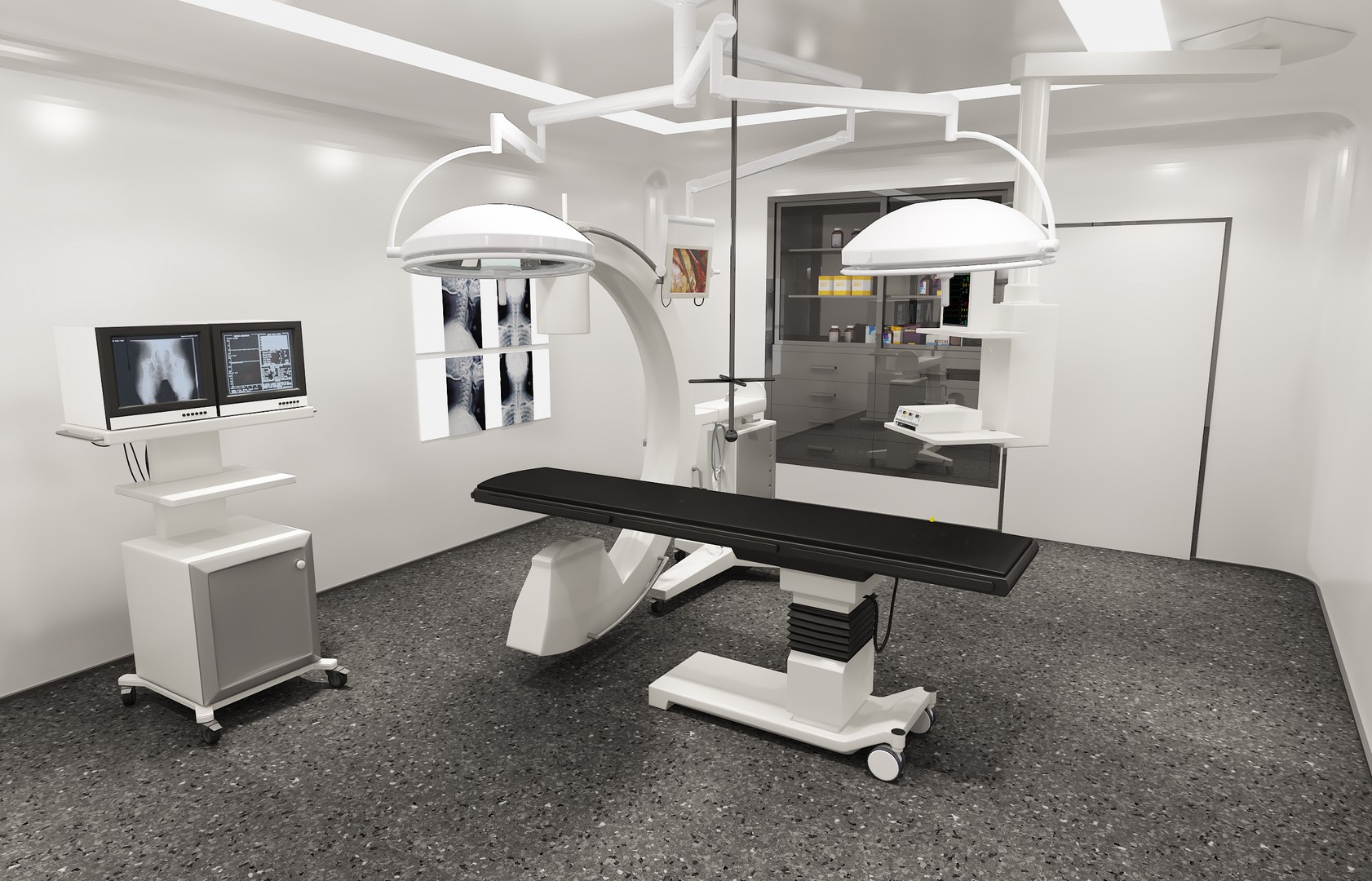 3D Operating Room In Hospital Model - TurboSquid 1869898