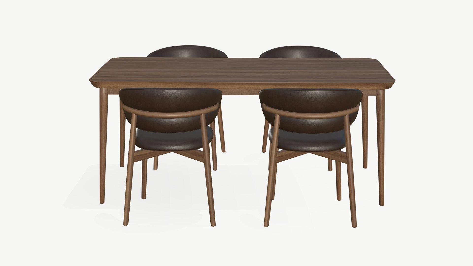 Realistic Dining Table Chair 3D Model - TurboSquid 2013958