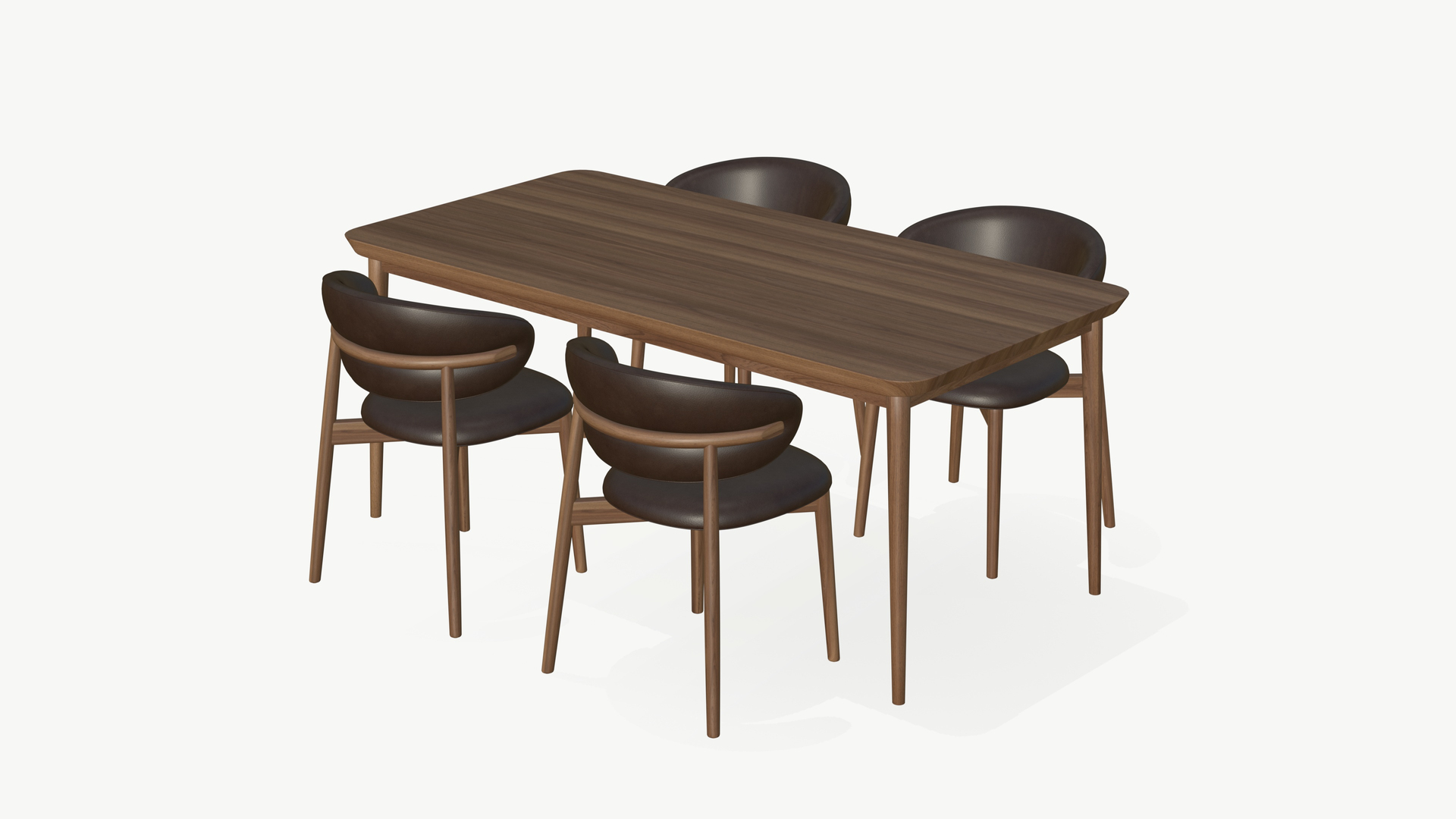 Realistic Dining Table Chair 3D Model - TurboSquid 2013958