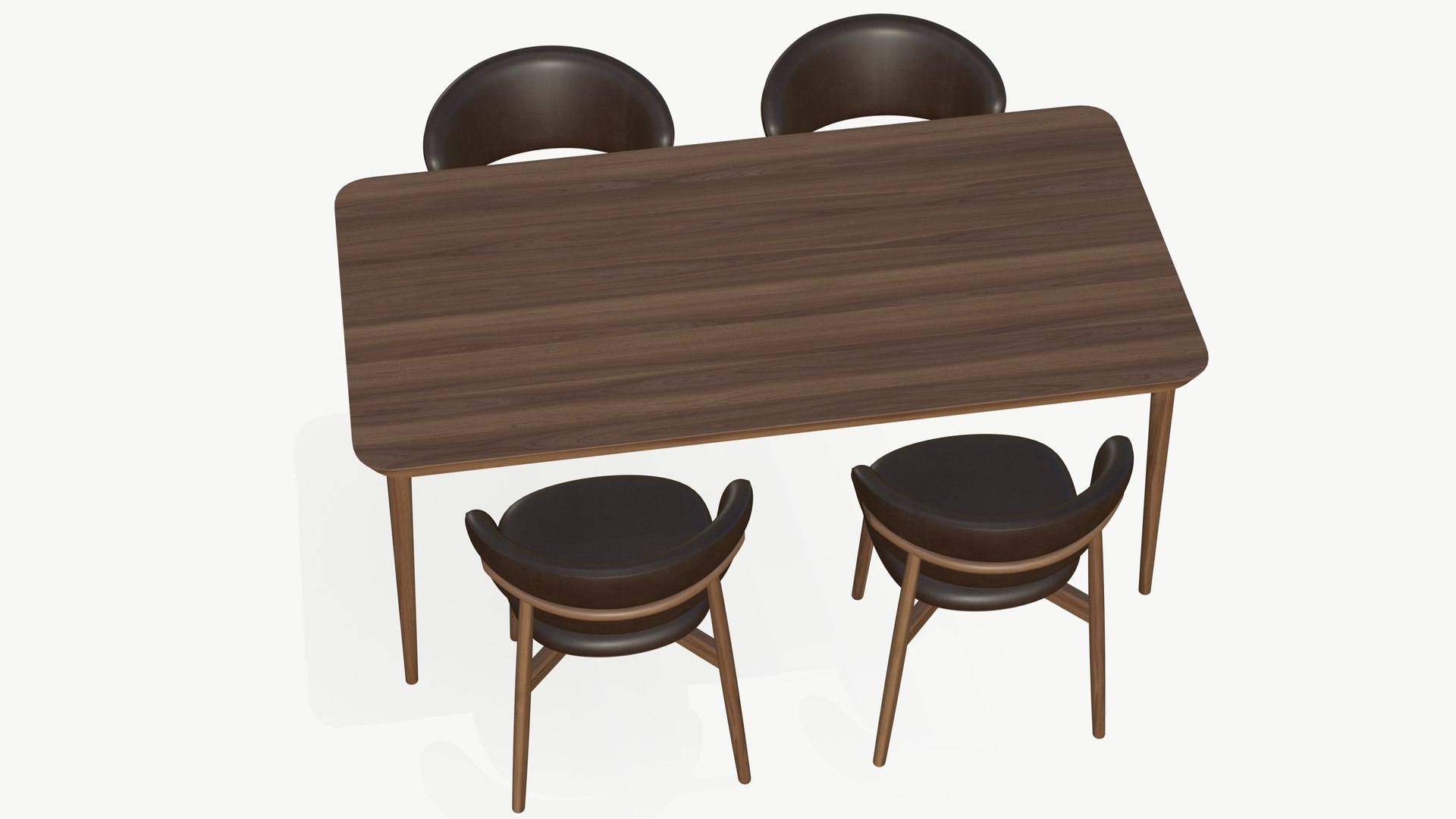 Realistic Dining Table Chair 3D Model - TurboSquid 2013958