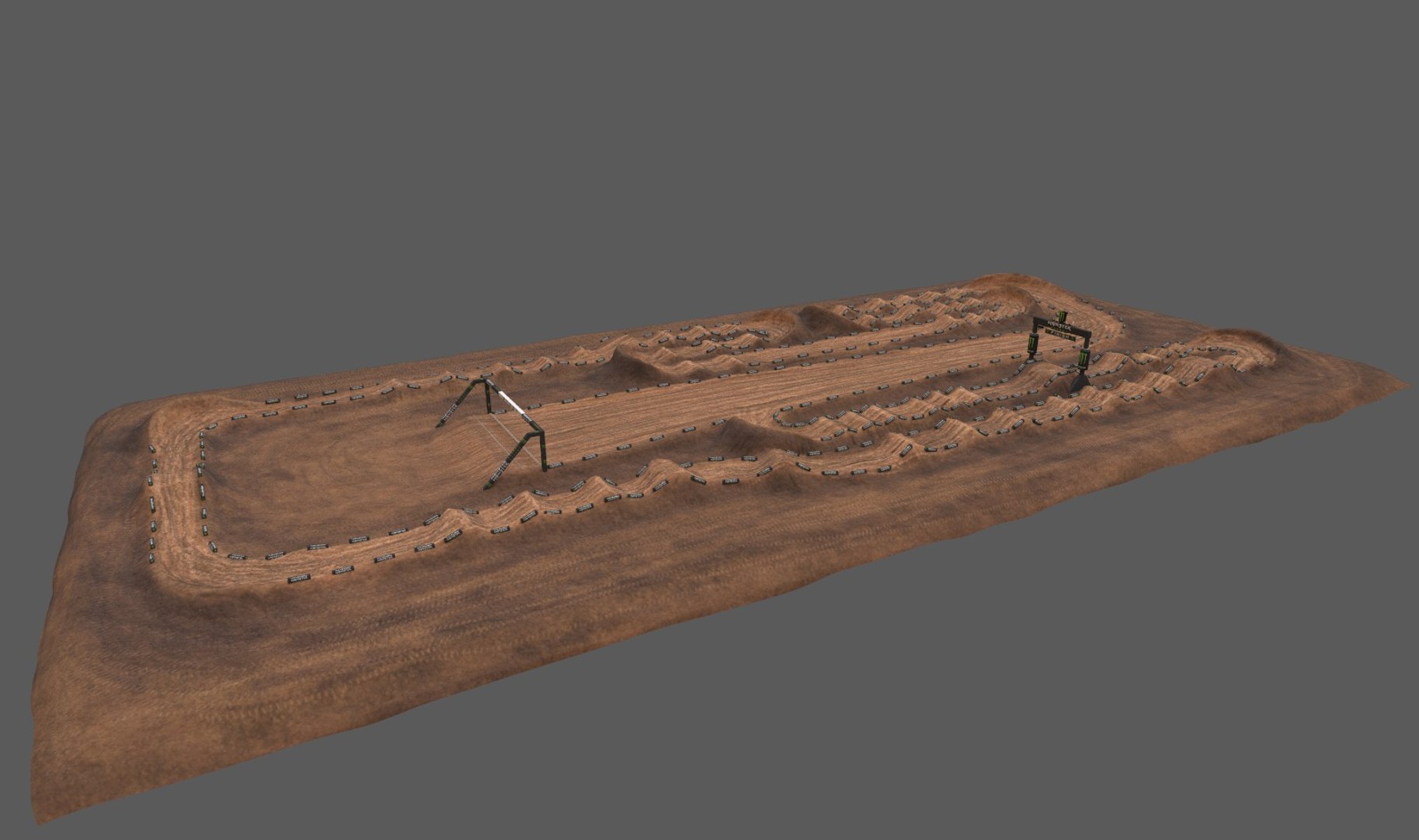 Motocross Track 3D Model - TurboSquid 1197024