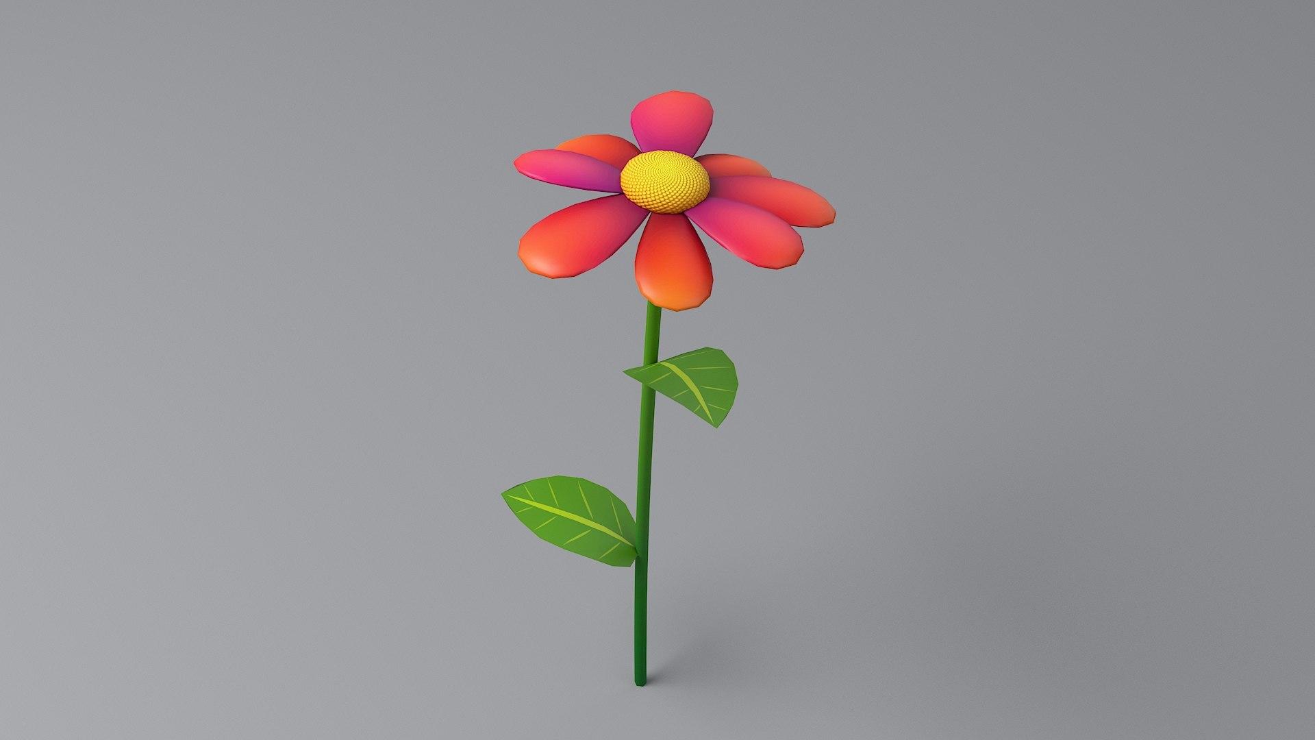 Cartoon Flower 02 3D Model - TurboSquid 2049412