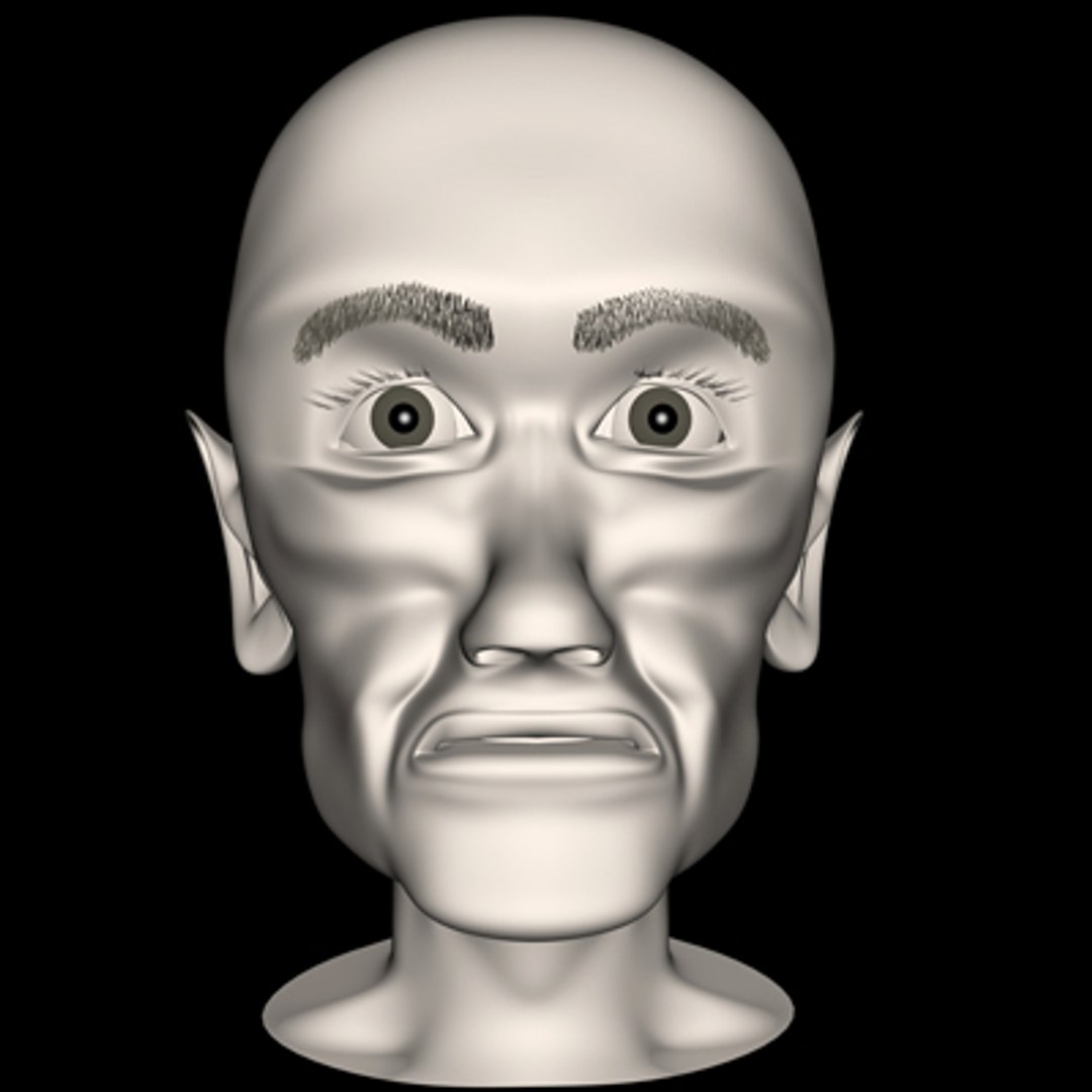 Realistic Old Man Head 3d C4d