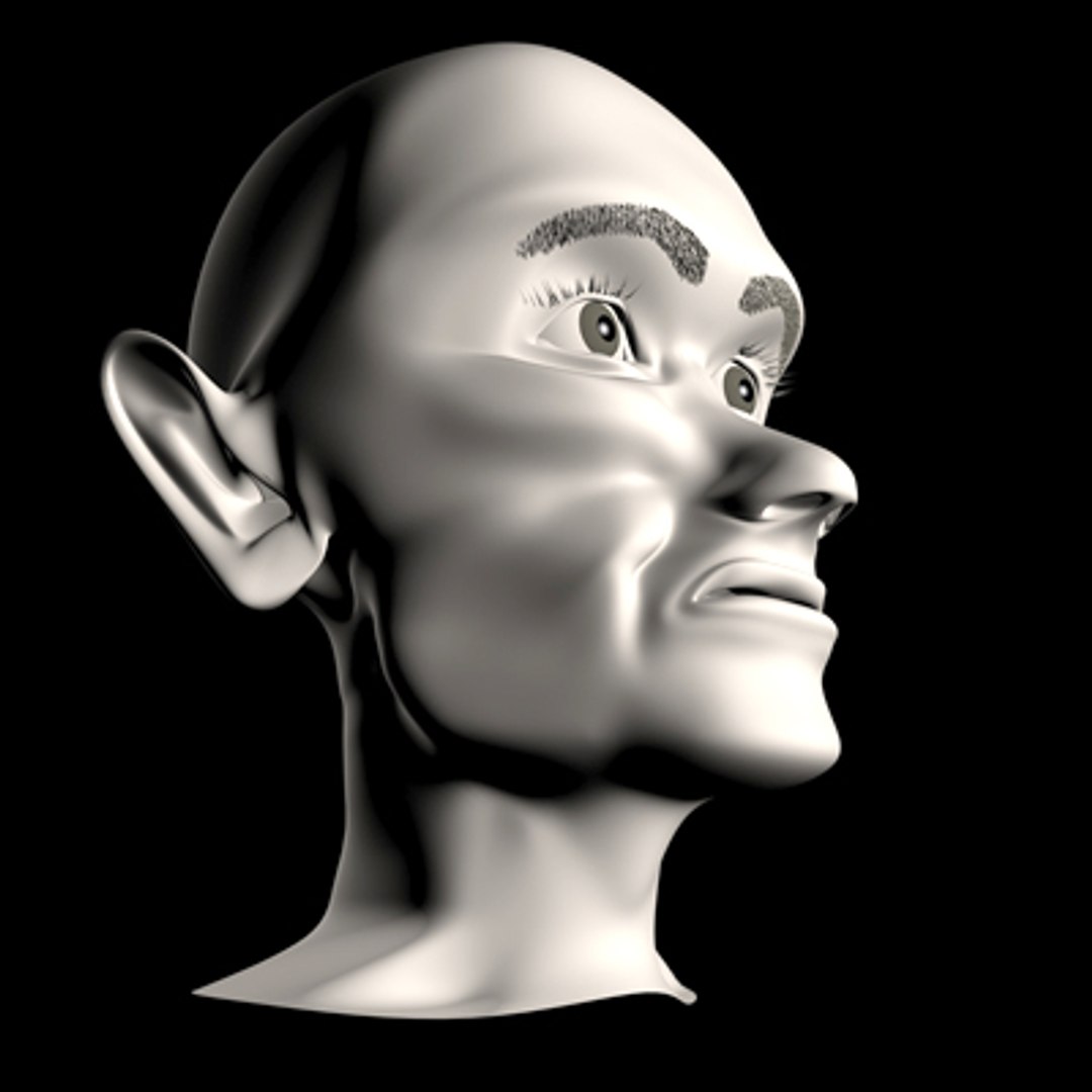 Realistic Old Man Head 3d C4d