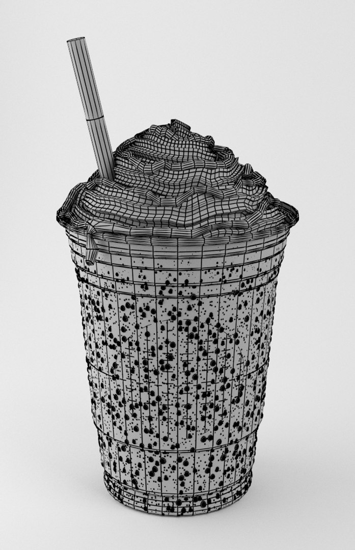 3d Frappuccino Caramel Model