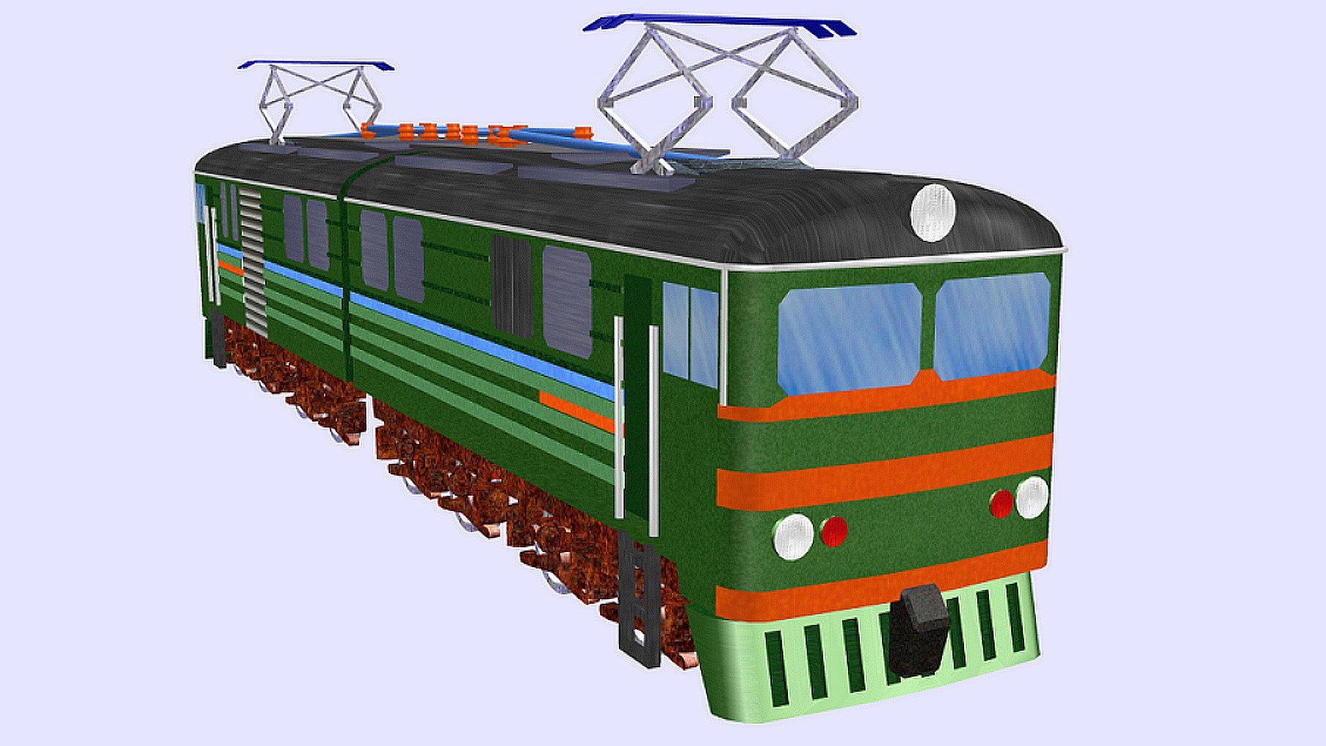 3D Wl8 Electric Locomotive Vl8 - TurboSquid 1707974