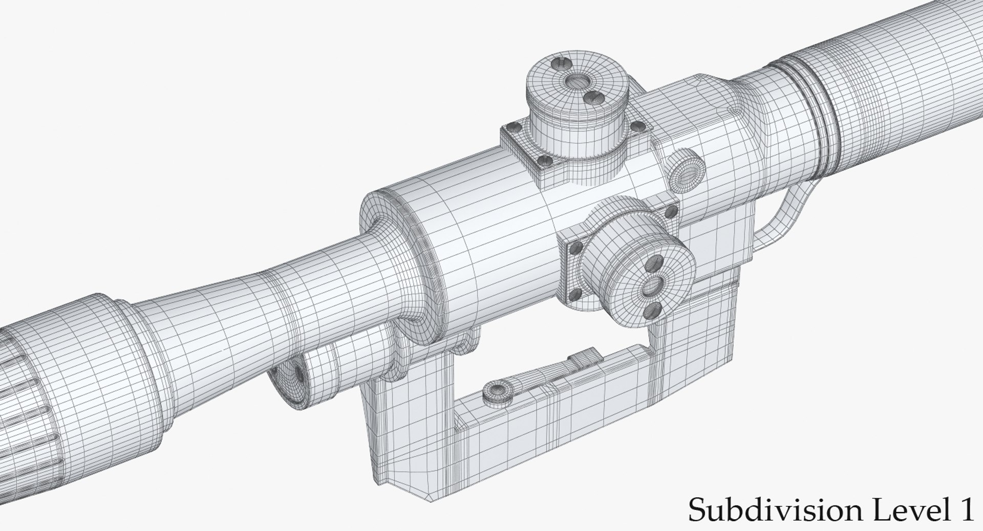 Svd optical scope 1 model - TurboSquid 1333624