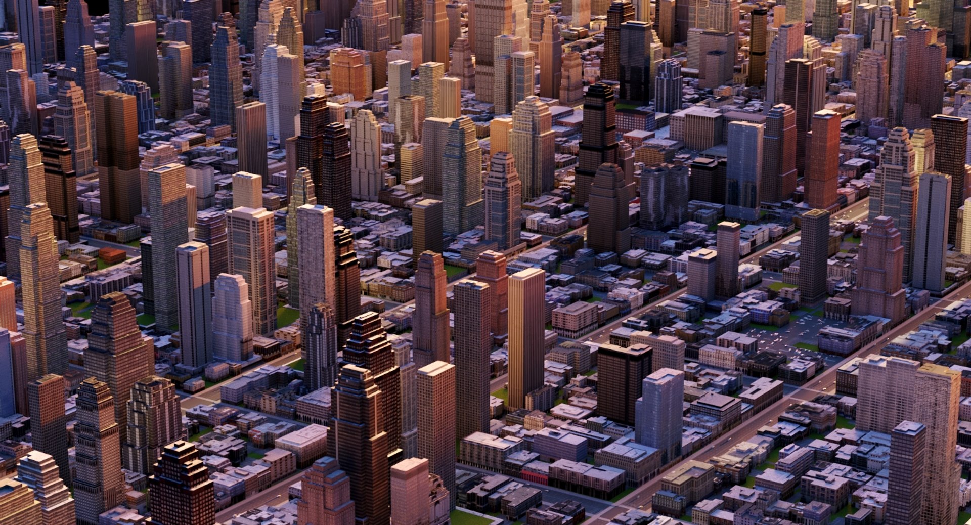 3d Cityscape City Streets Model