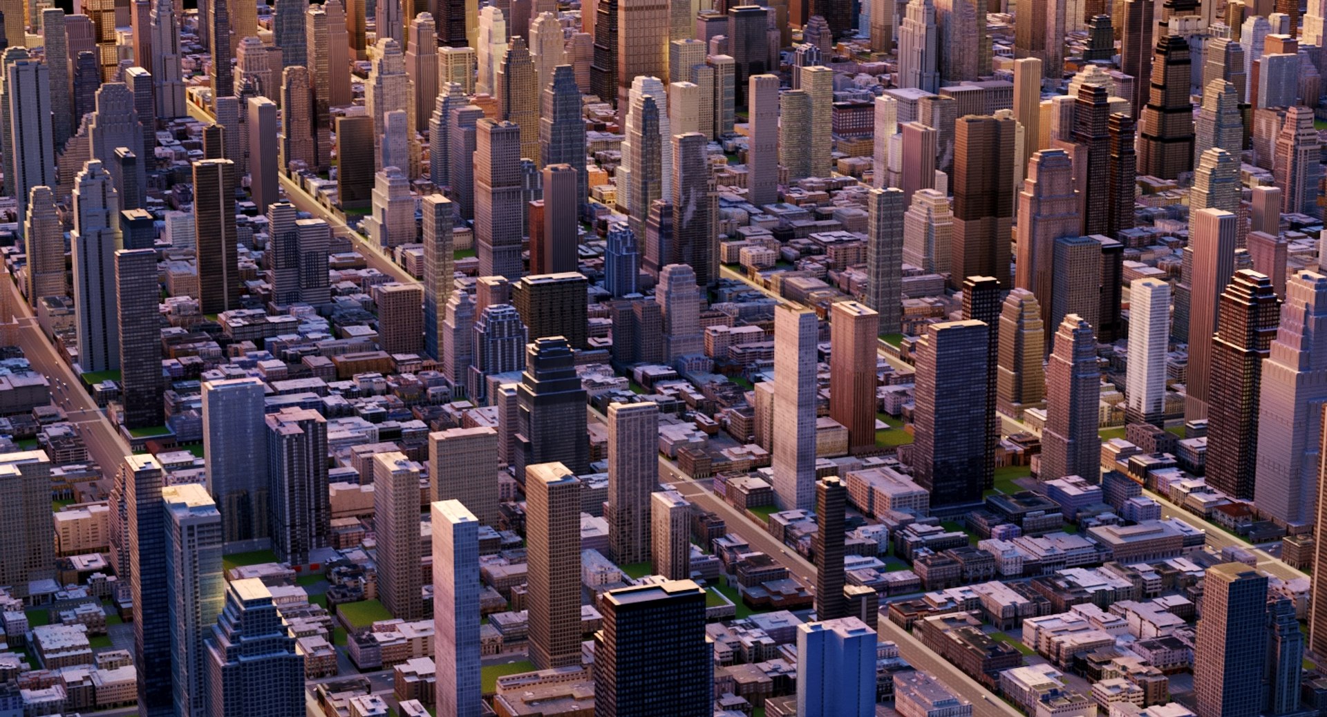 3d Cityscape City Streets Model