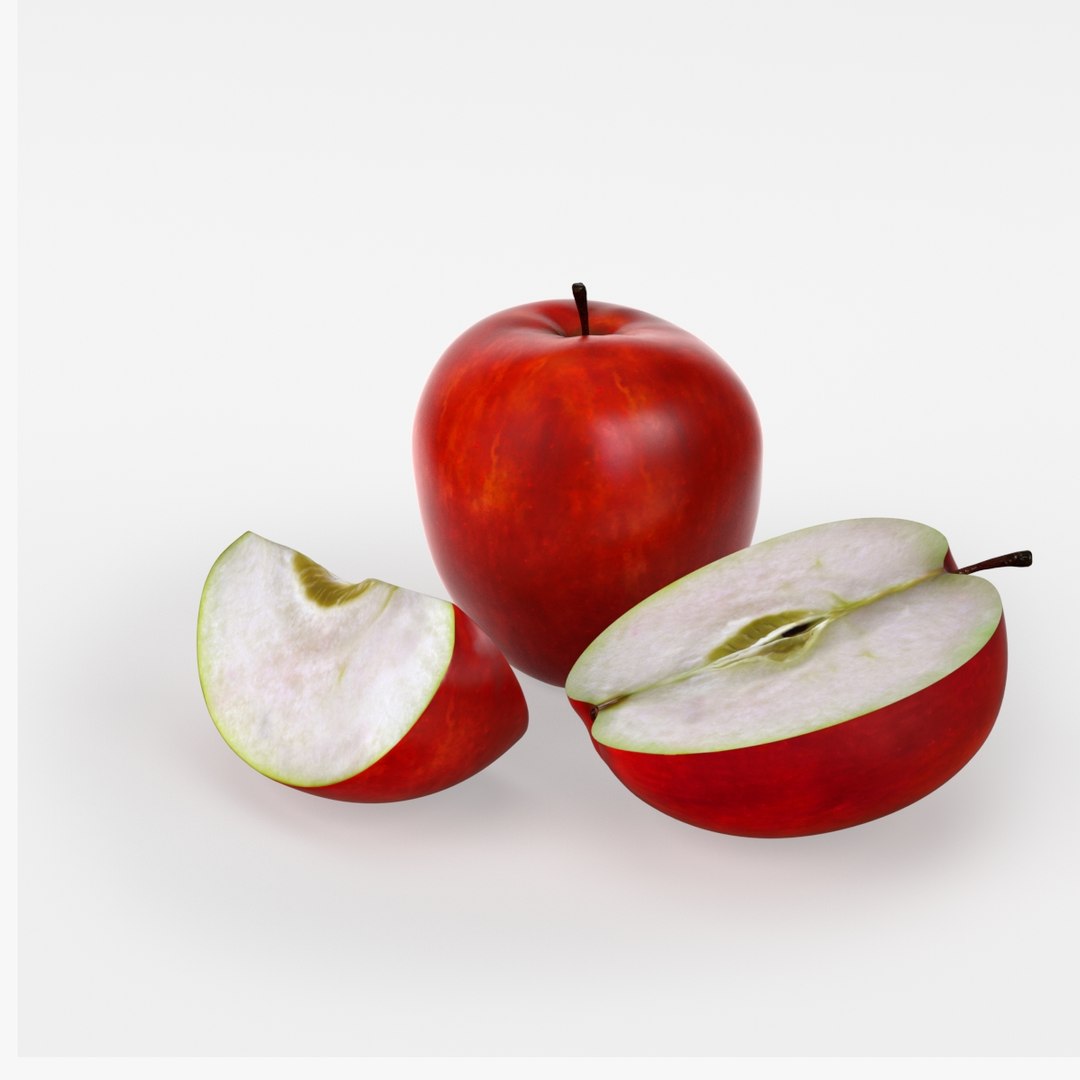 Free Max Mode Photorealistic Red Apple