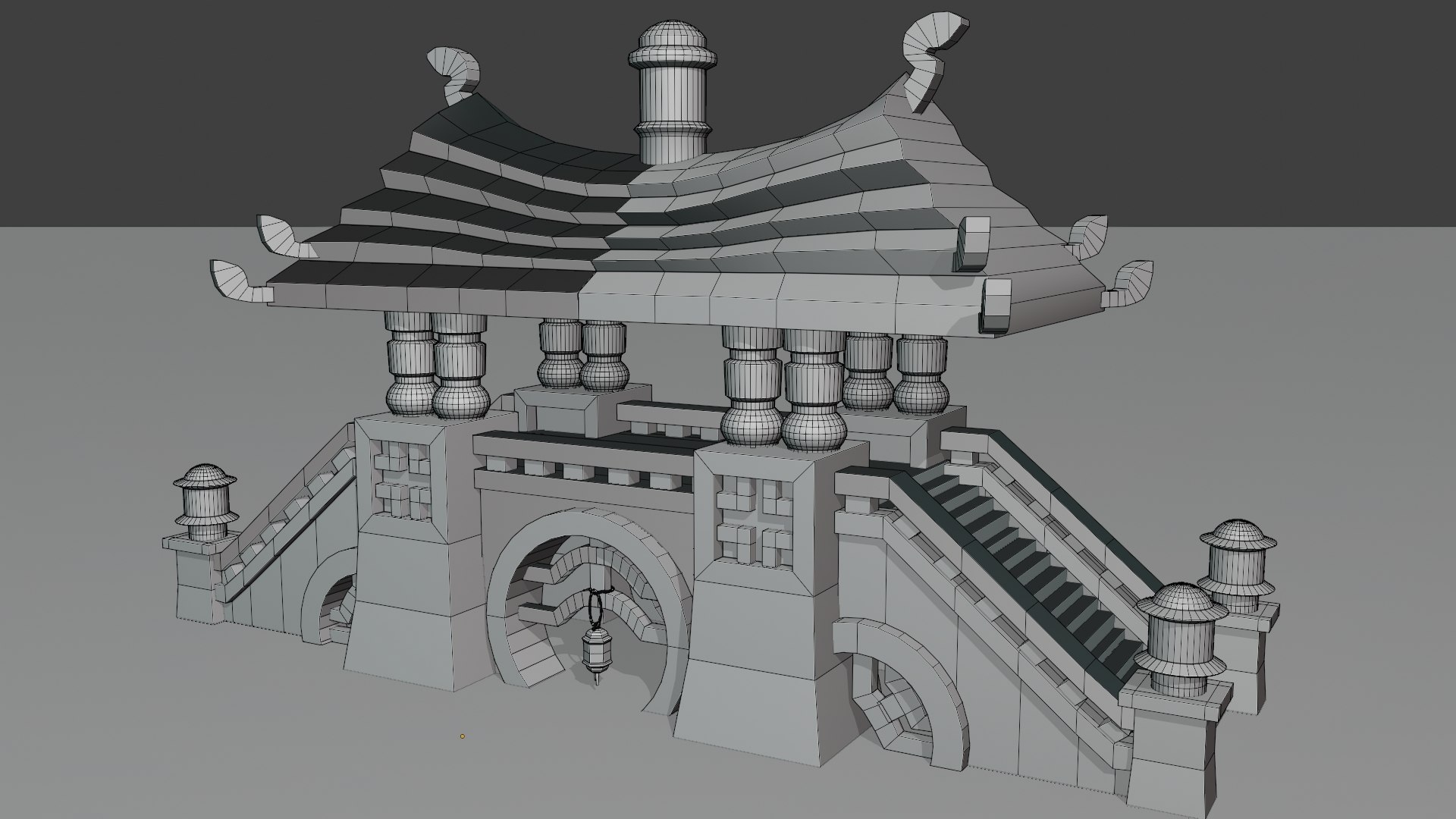 Japanese Architecture 3D Model Low-poly 3D Model 3D Model - TurboSquid ...