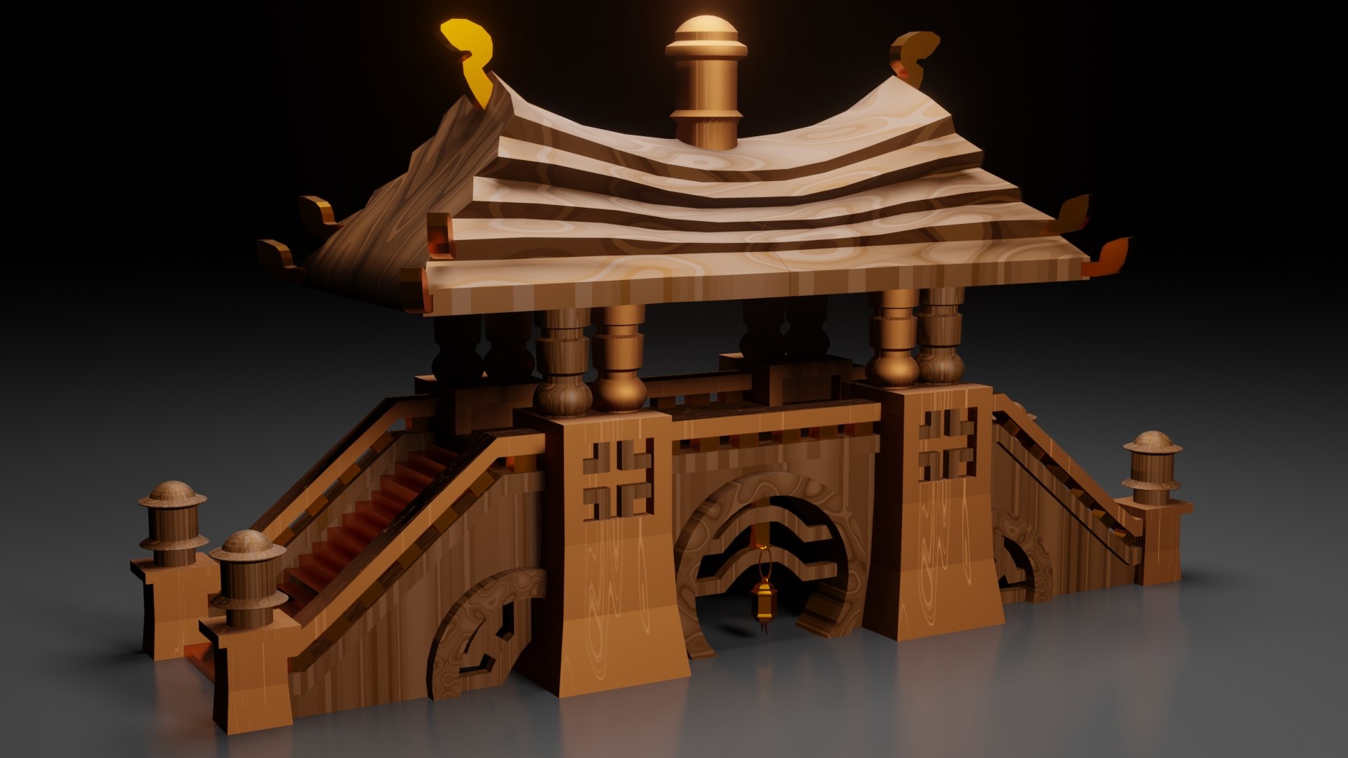 Japanese Architecture 3D Model Low-poly 3D Model 3D Model - TurboSquid ...