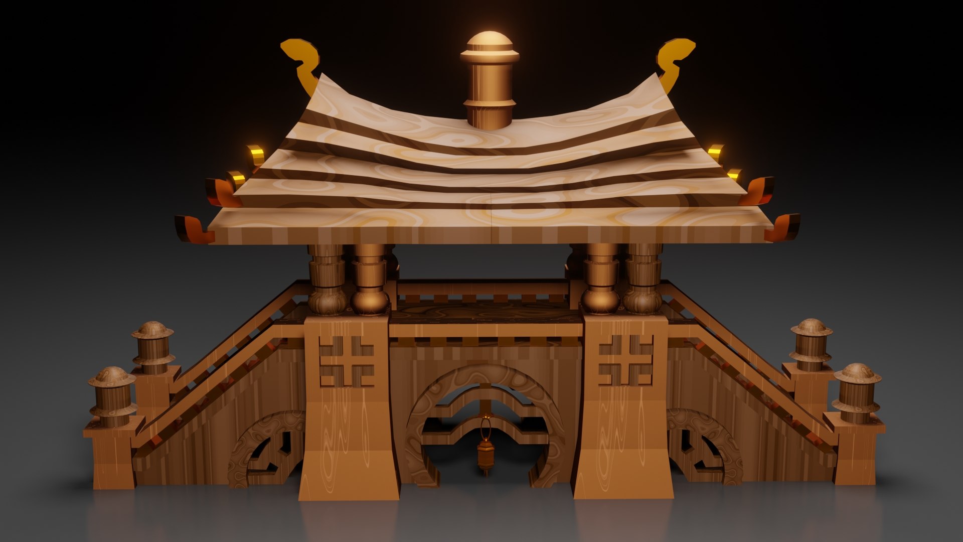 Japanese Architecture 3D Model Low-poly 3D Model 3D Model - TurboSquid ...