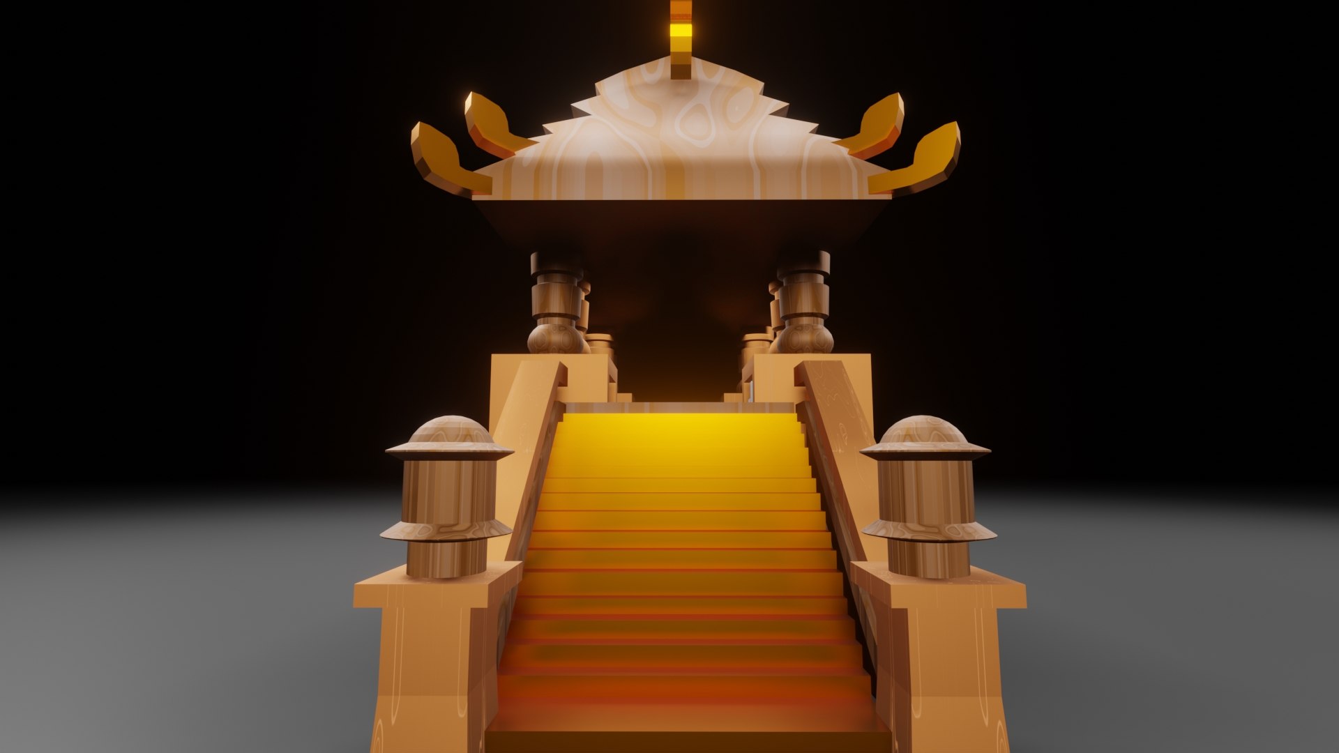 Japanese Architecture 3D Model Low-poly 3D Model 3D Model - TurboSquid ...