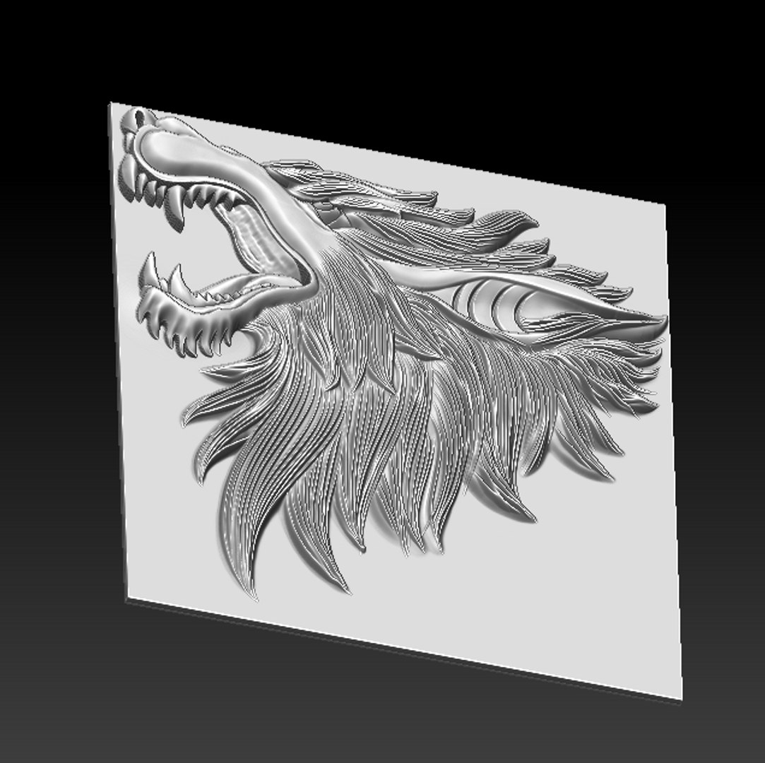 Bas-relief Wolf 3D Model - TurboSquid 1284437