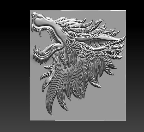 Bas-relief wolf 3D model - TurboSquid 1284437