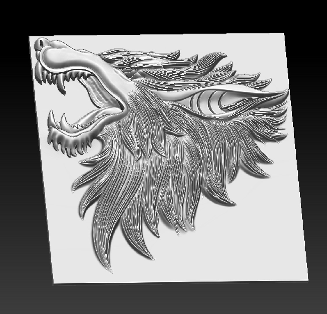 Bas-relief Wolf 3D Model - TurboSquid 1284437