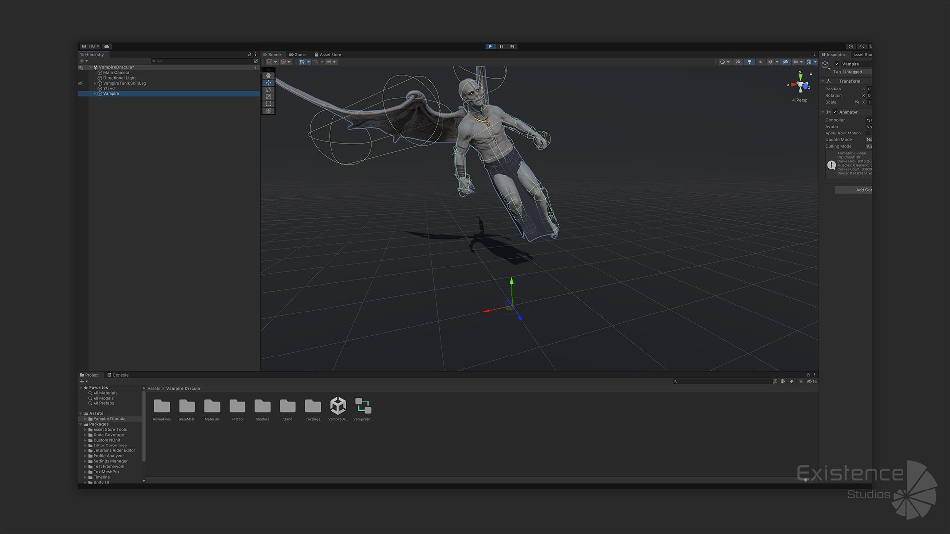 3D Count Dracula Vampire - Low Poly Realistic Monsters - Animation ...