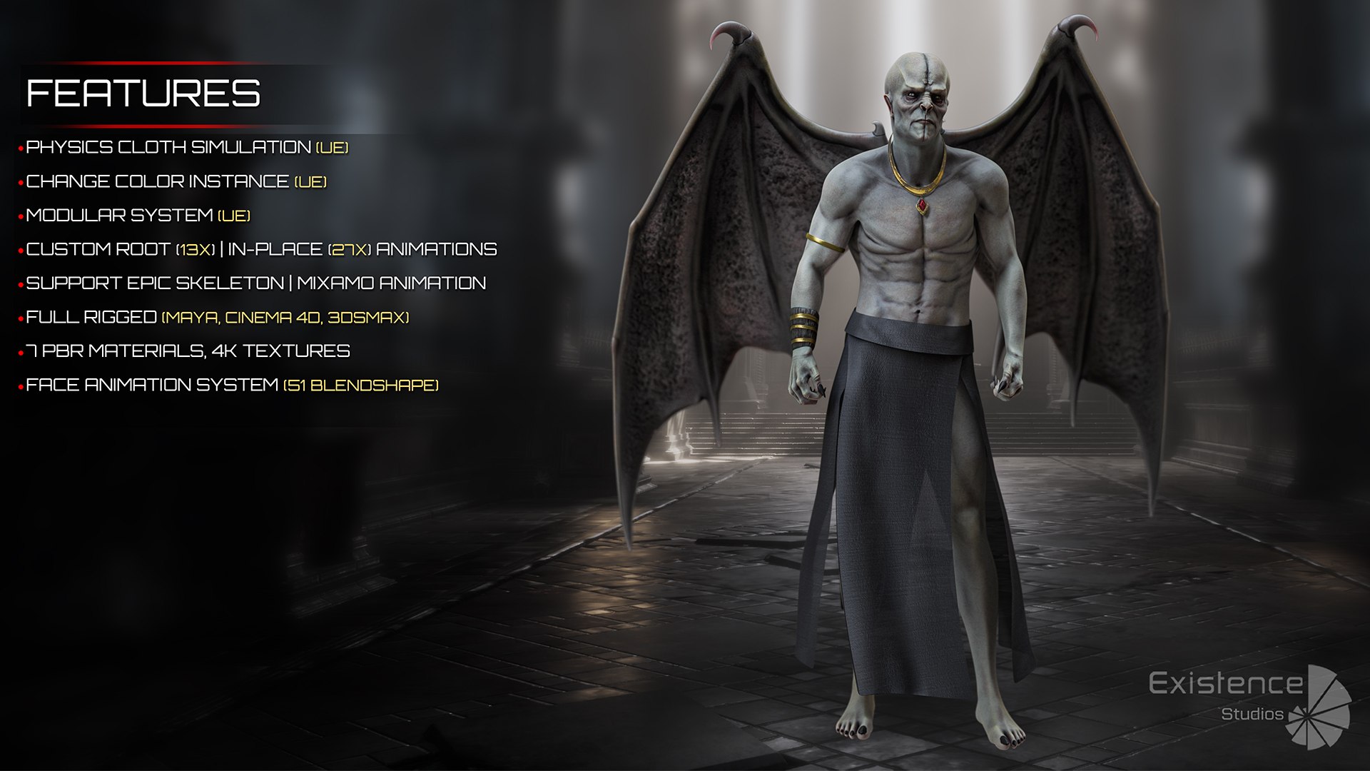 3D Count Dracula Vampire - Low Poly Realistic Monsters - Animation ...