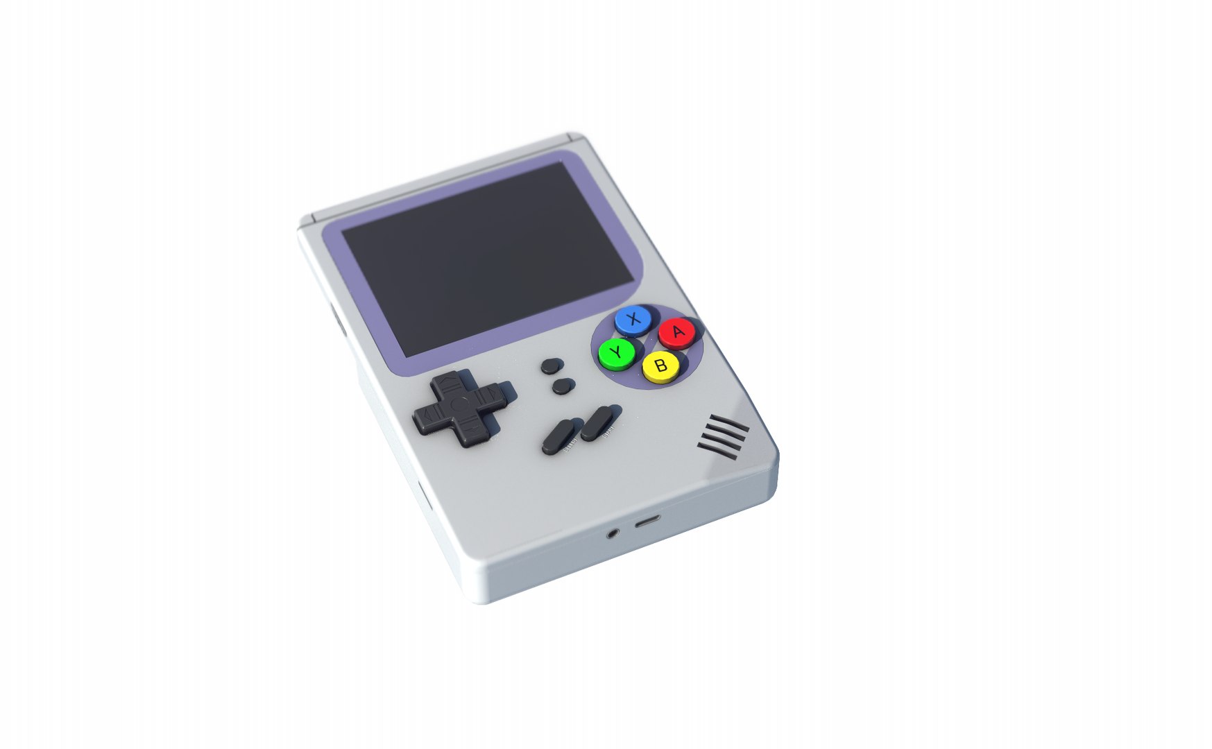 Retro Handheld Gaming Console 3D - TurboSquid 2366520