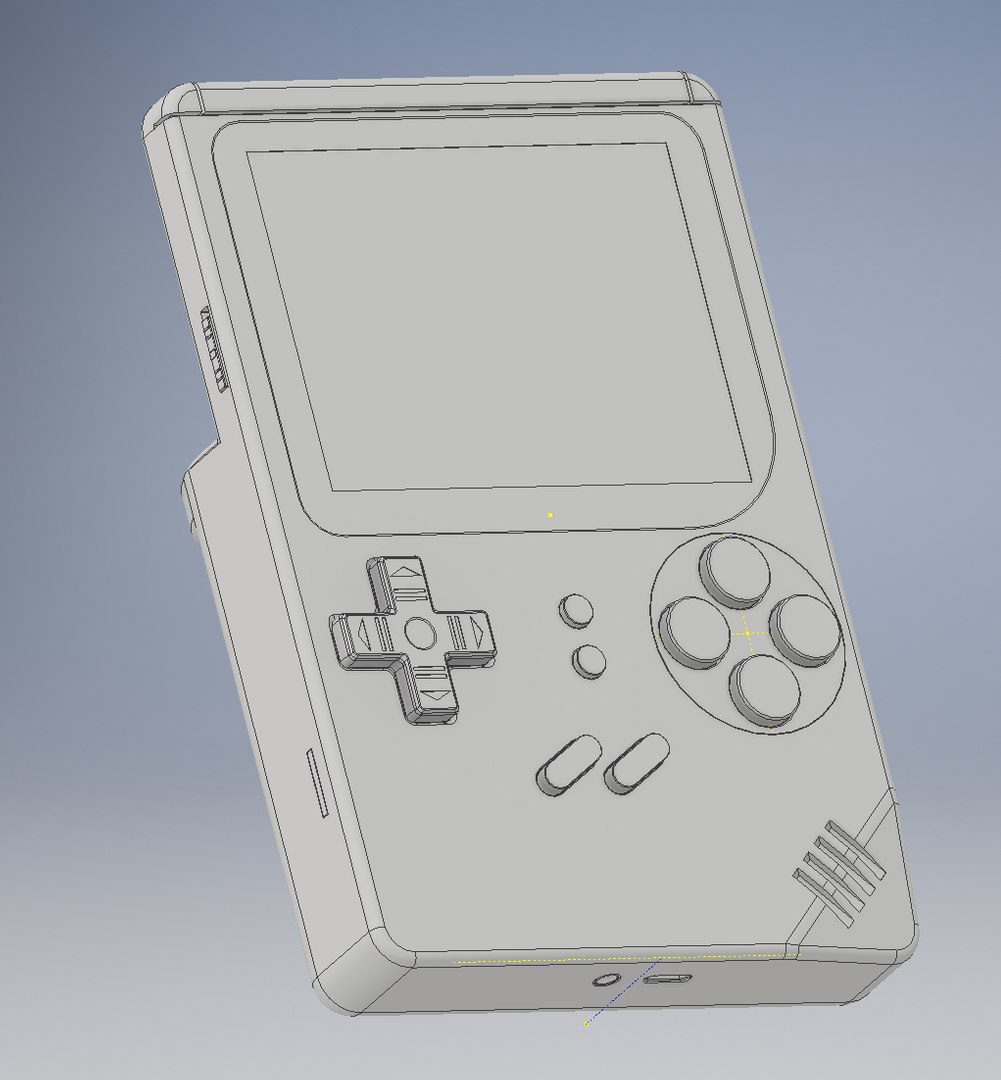 Retro Handheld Gaming Console 3D - TurboSquid 2366520