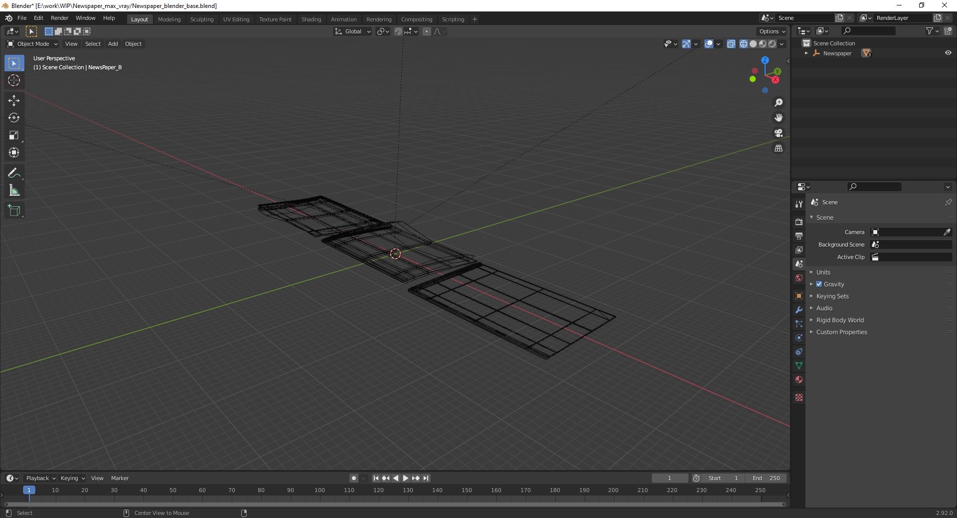 Newspaper model - TurboSquid 2062963