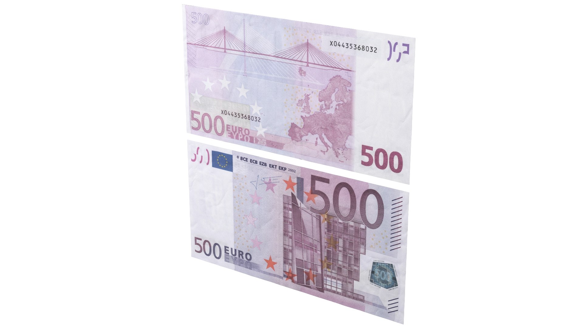 3D Euro Bill model - TurboSquid 1766862