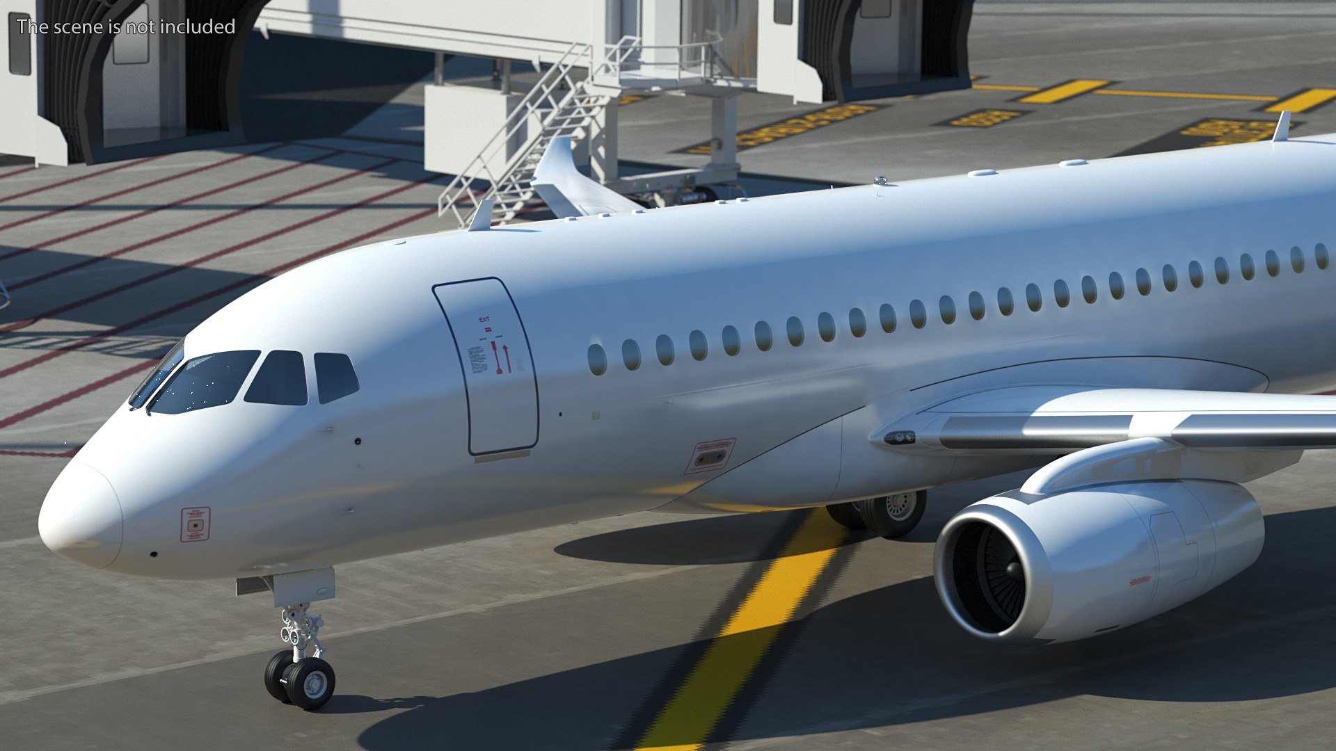 3D SSJ100 Aircraft Rigged - TurboSquid 1726219
