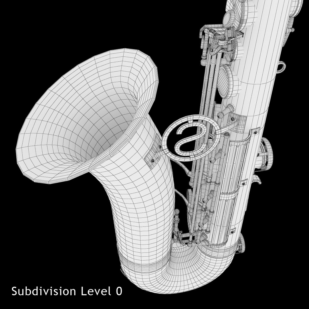 3d saxophone sax