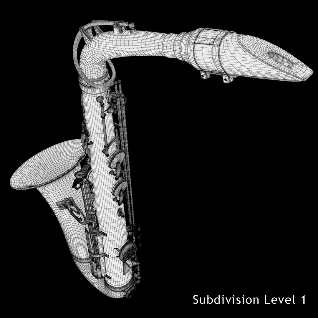 3d saxophone sax