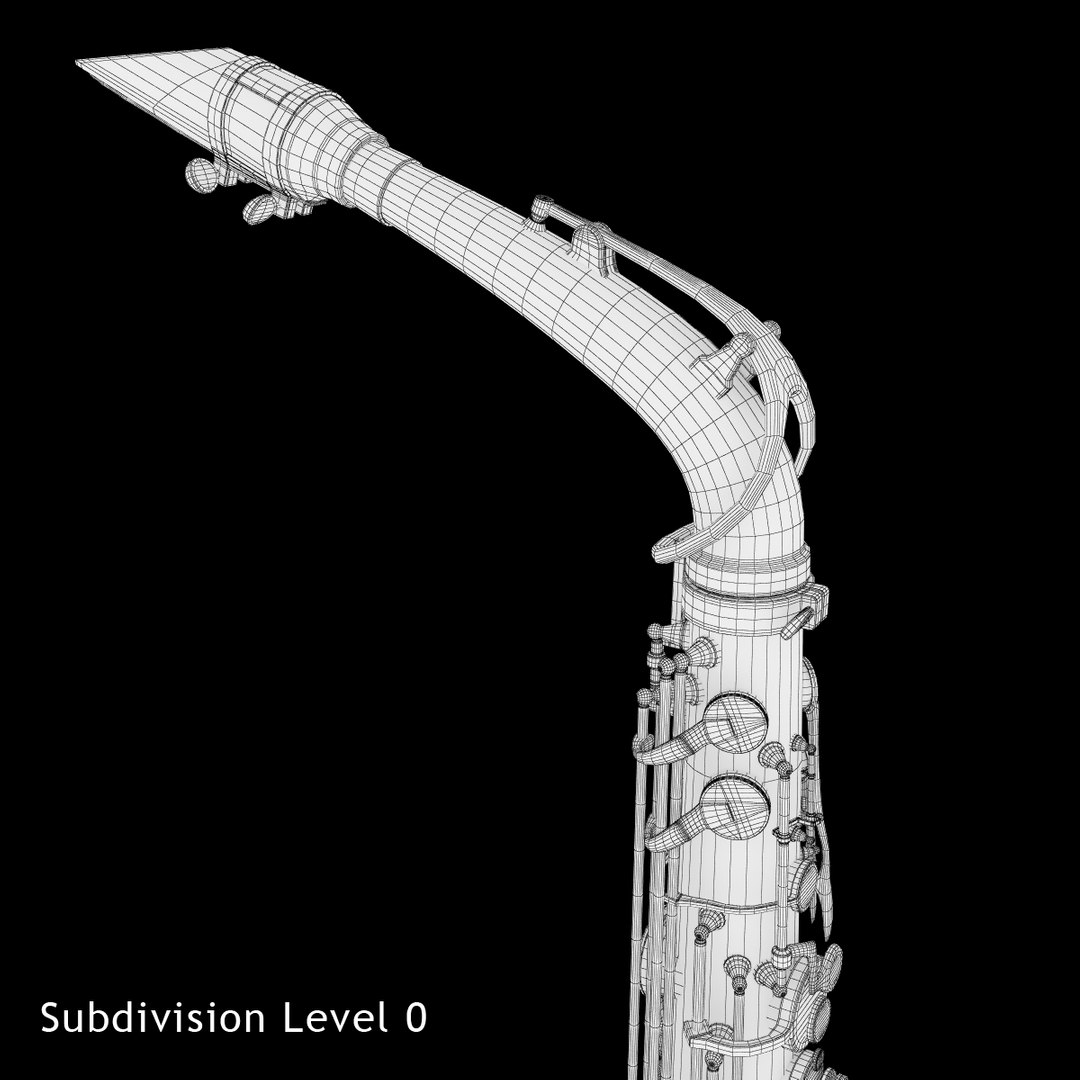 3d saxophone sax