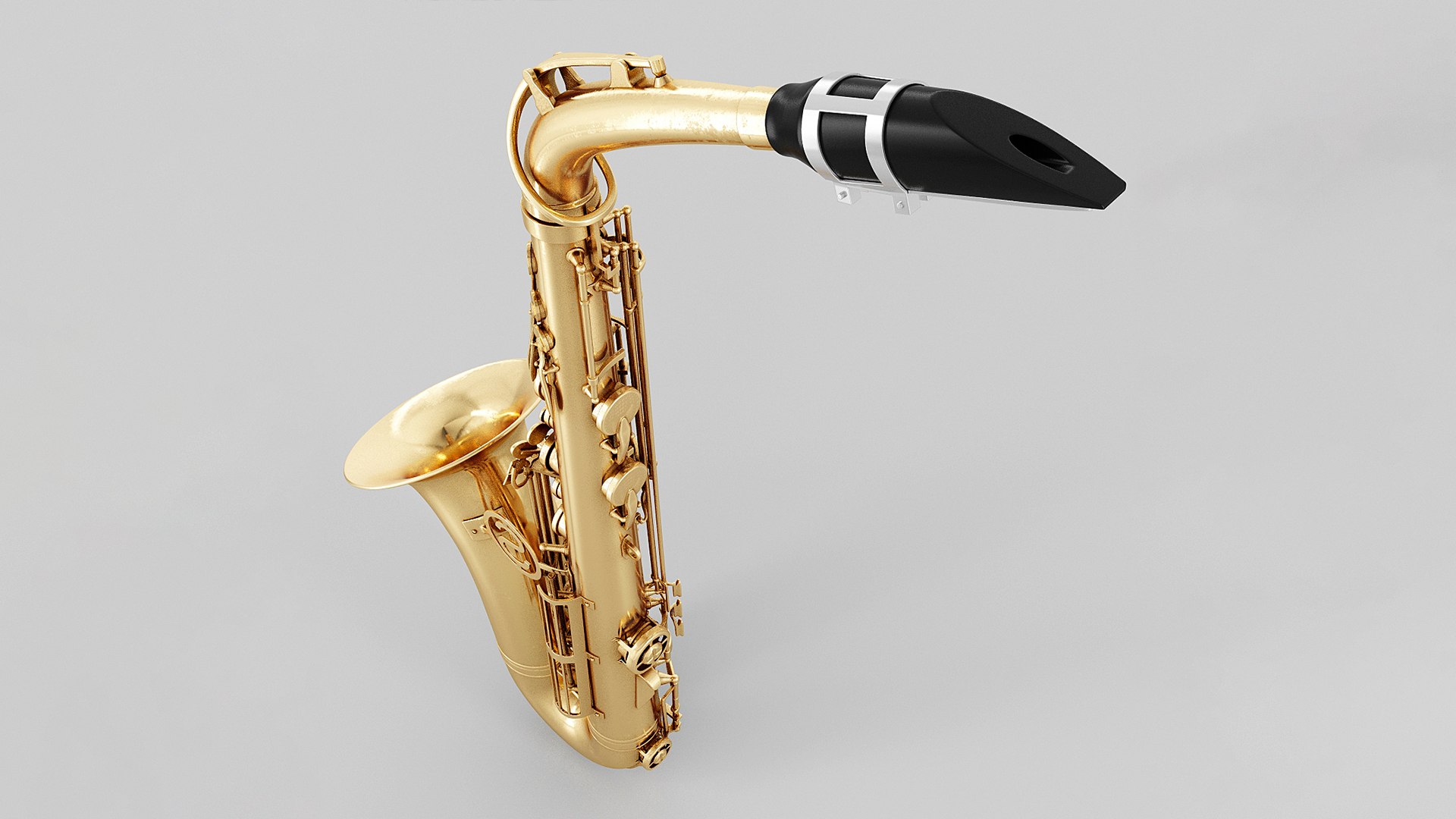 3d saxophone sax